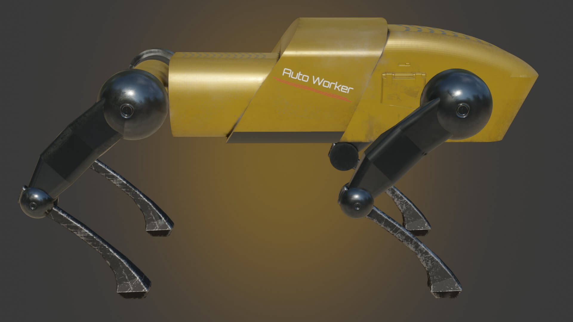 Stylized RoboDog - 3D Model by infocod44