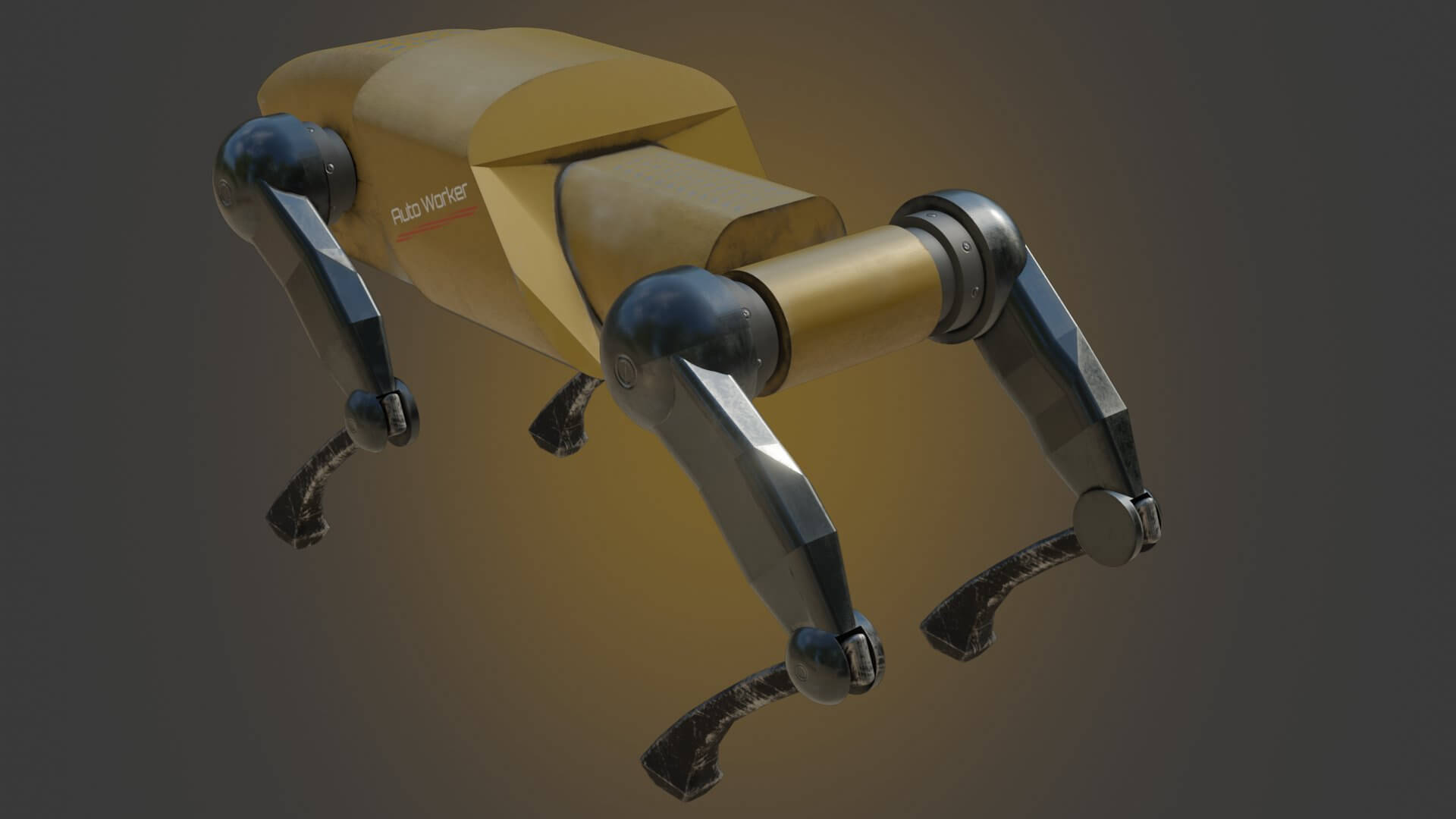 Stylized RoboDog - 3D Model by infocod44