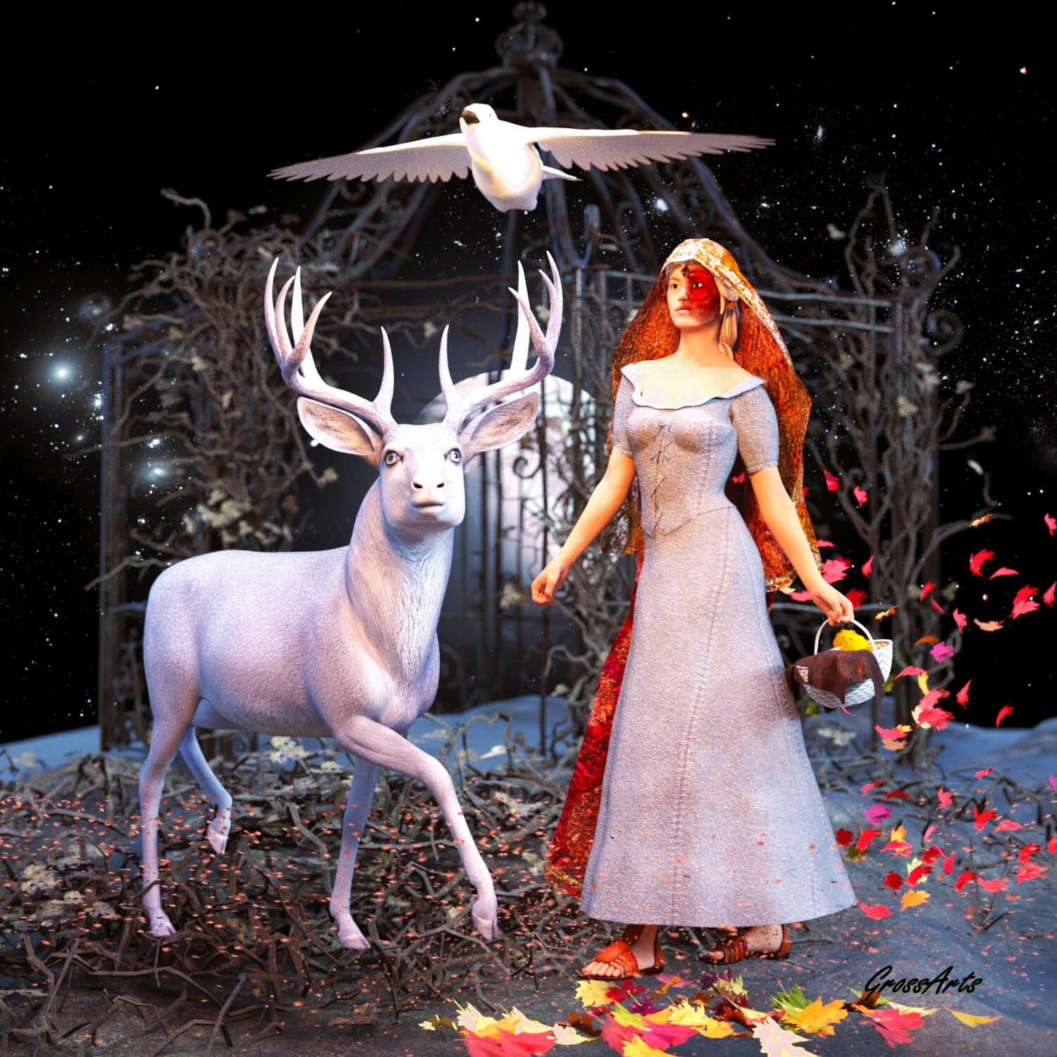 Jane DOA 3D Render, Digital Art by Inga Klein