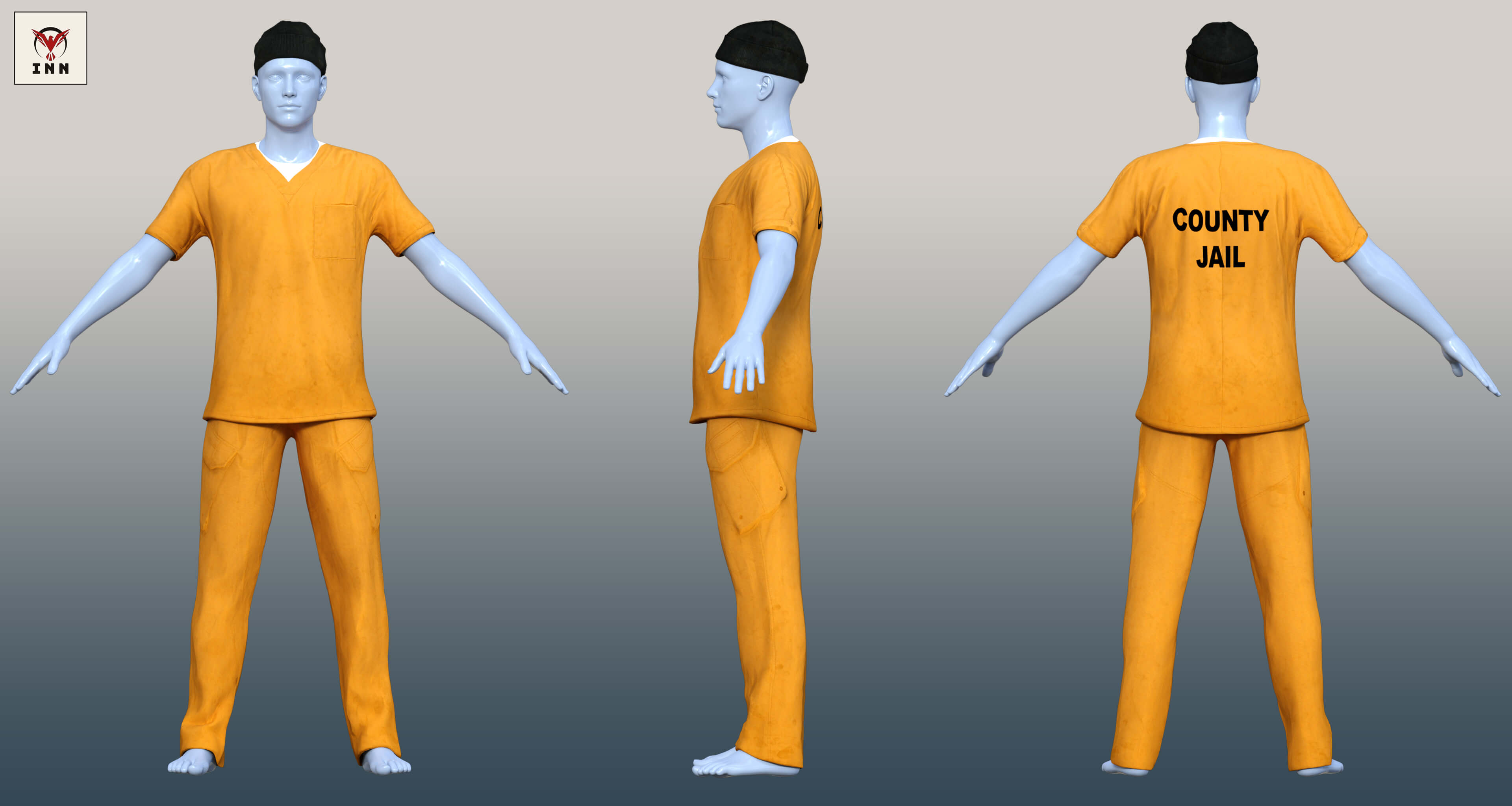 Everyday - Prison Outfit for G9, G8M & G8F Daz Content by INN