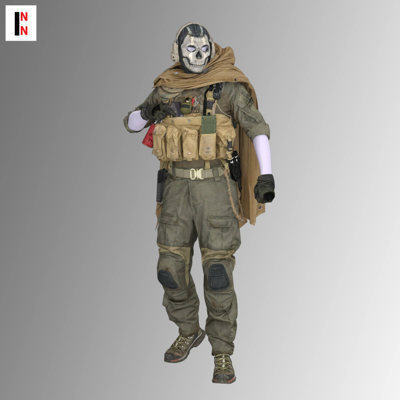 COD - Ghost Jawbone Outfit for Genesis 8 Male Daz Content by INN