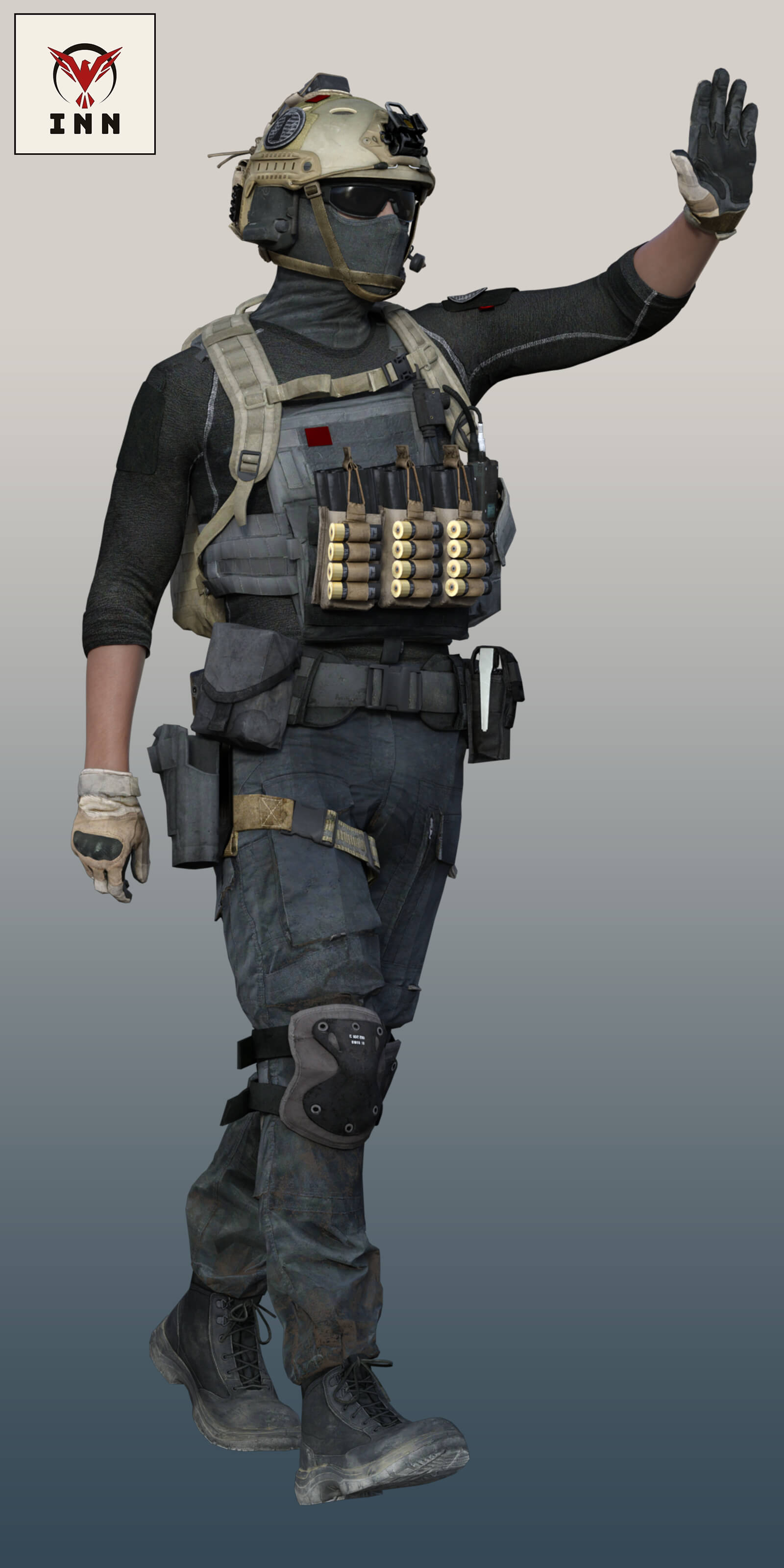 COD - Barrage Outfit for G8M Daz Content by INN