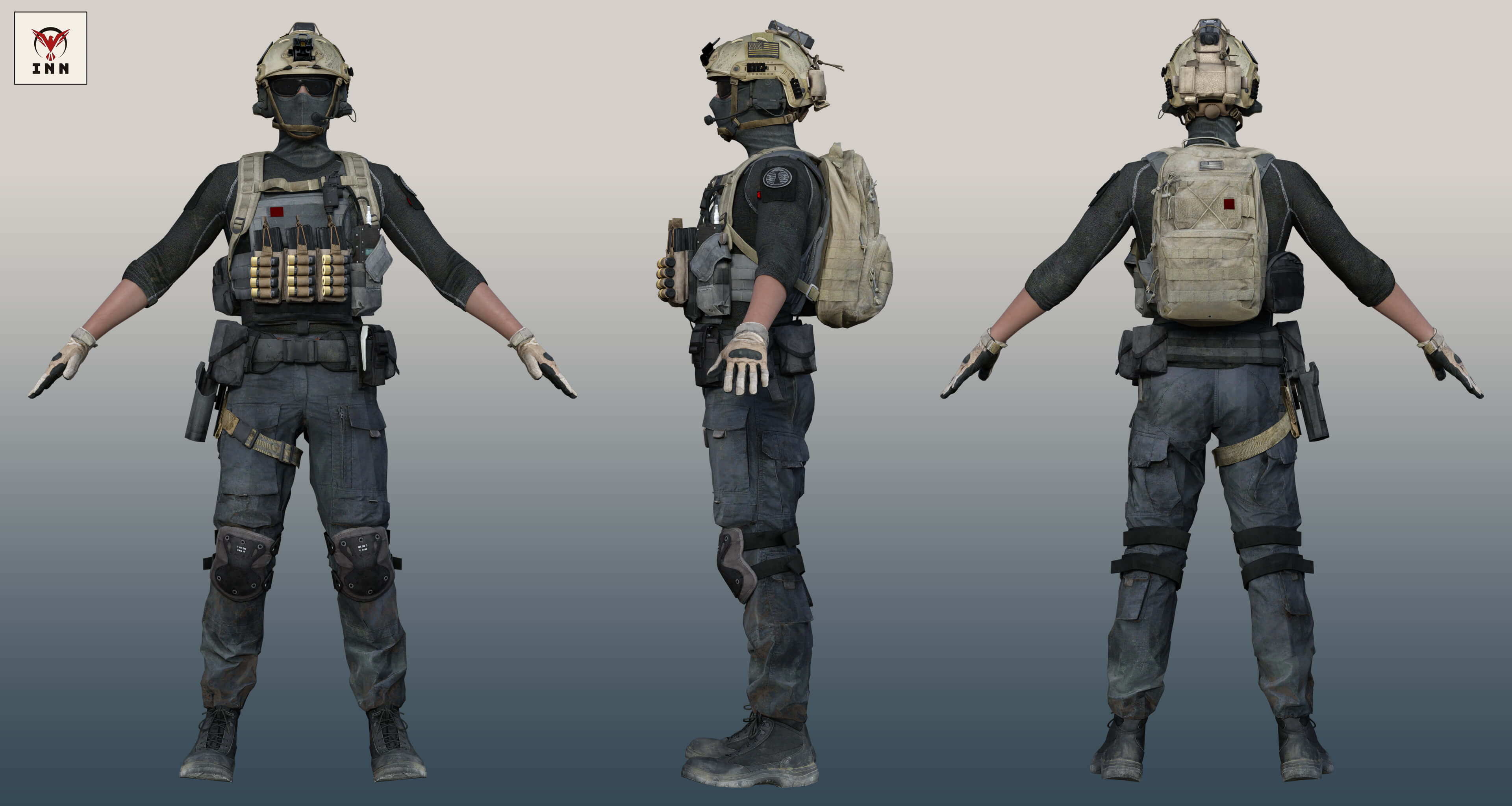 COD - Barrage Outfit for G8M Daz Content by INN