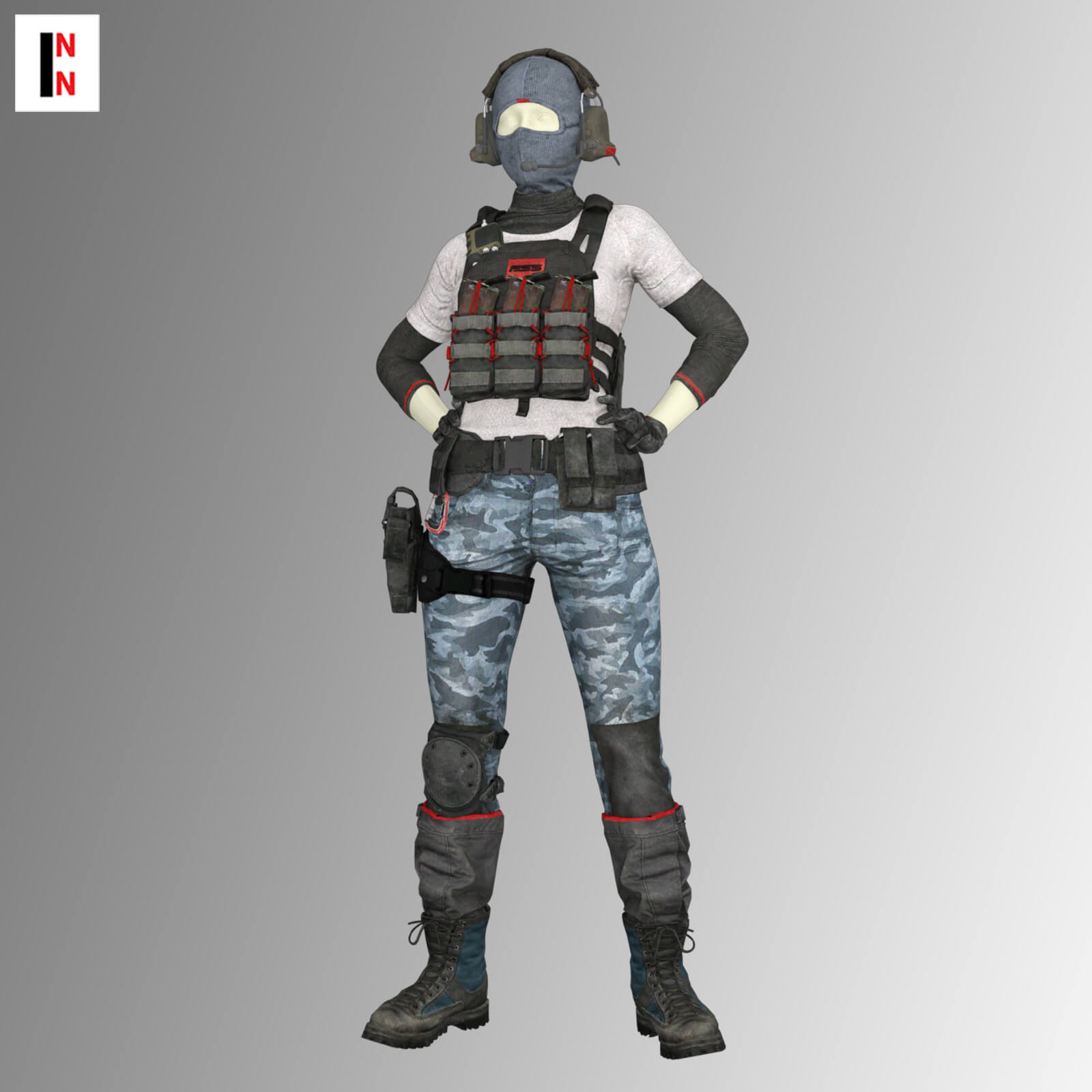 COD - Domino Lynx Outfit for Genesis 8 Female Daz Content by INN