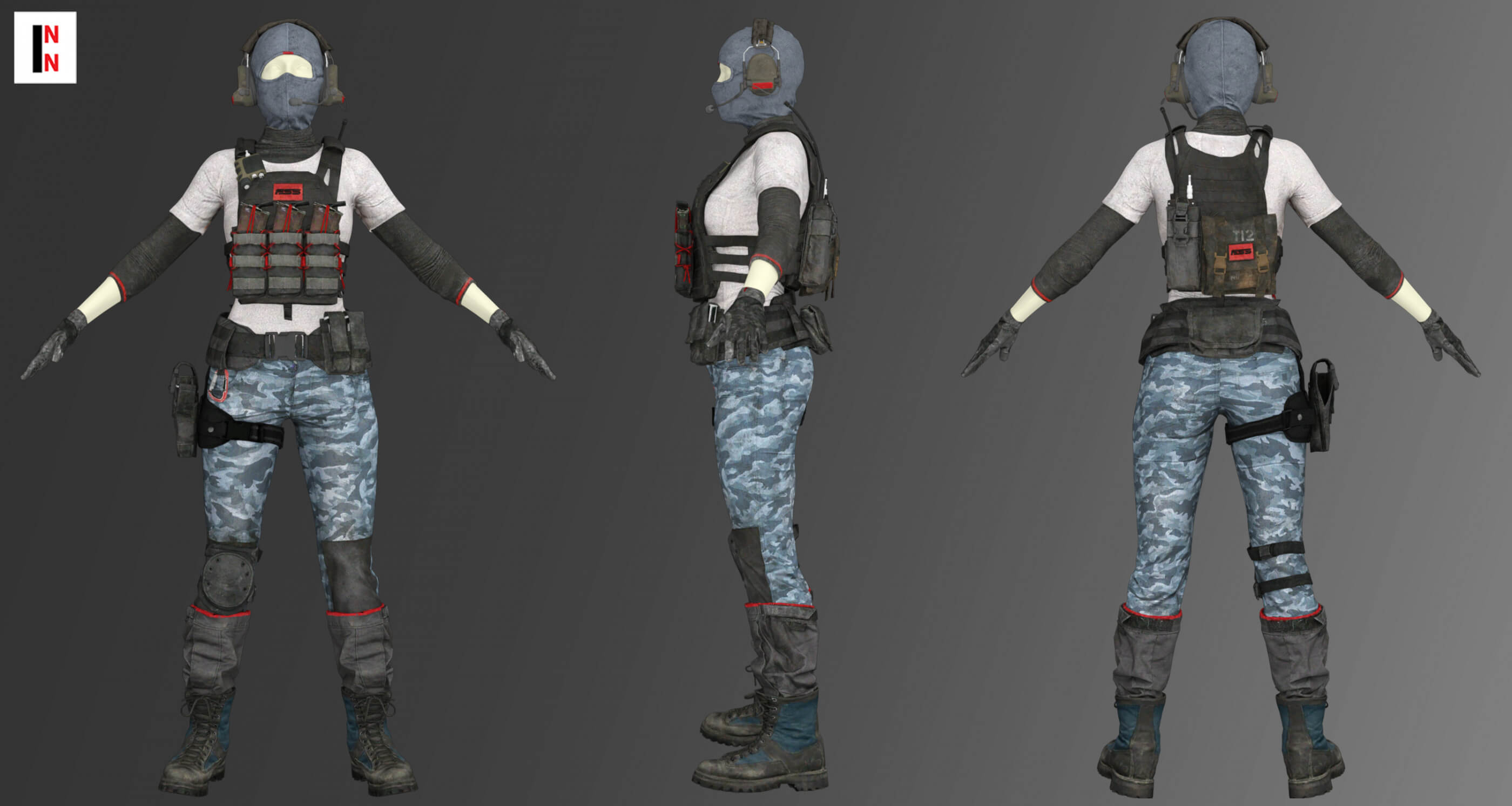 COD - Domino Lynx Outfit for Genesis 8 Female Daz Content by INN