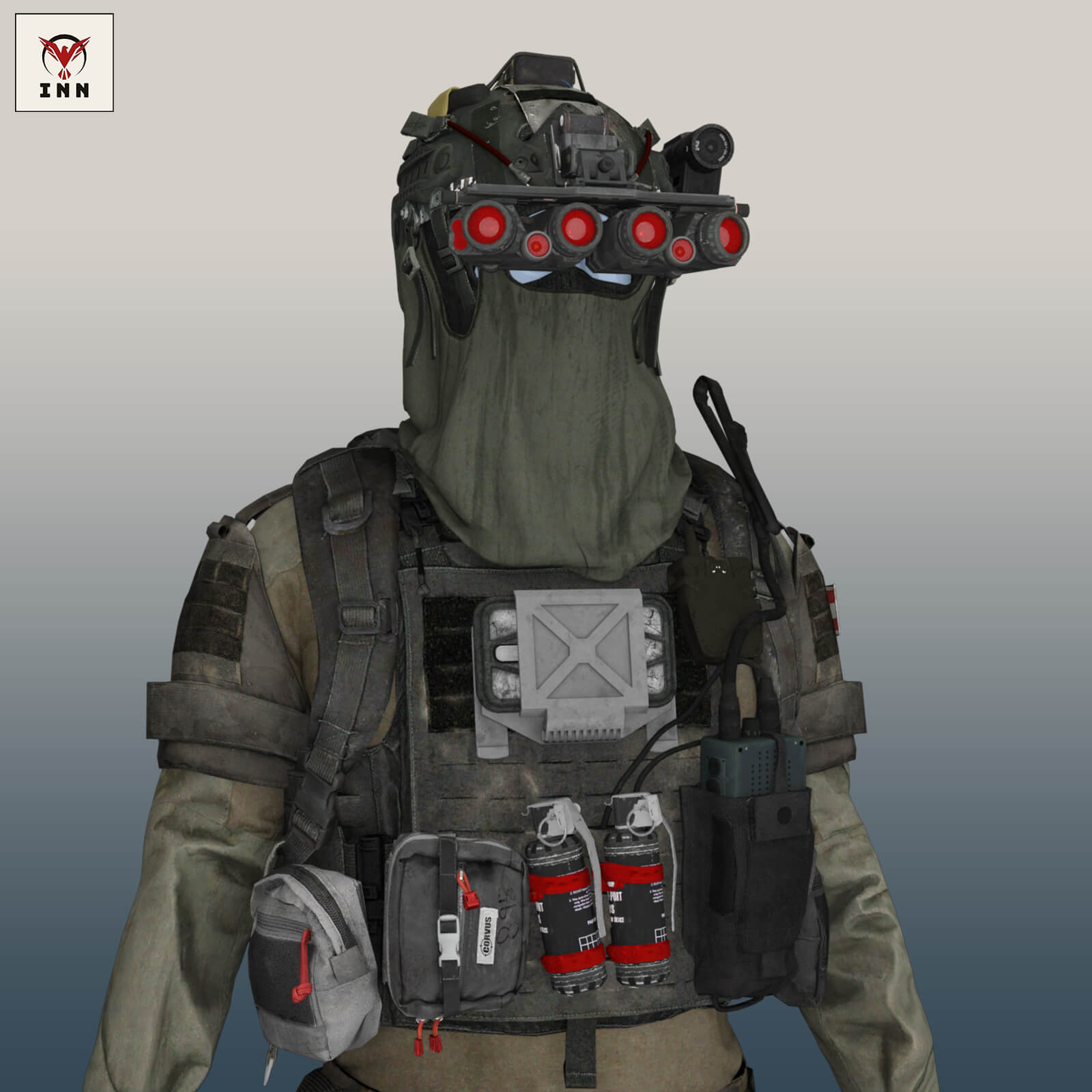 COD - Koenig Arachnid Outfit for Genesis 8 Male Daz Content by INN