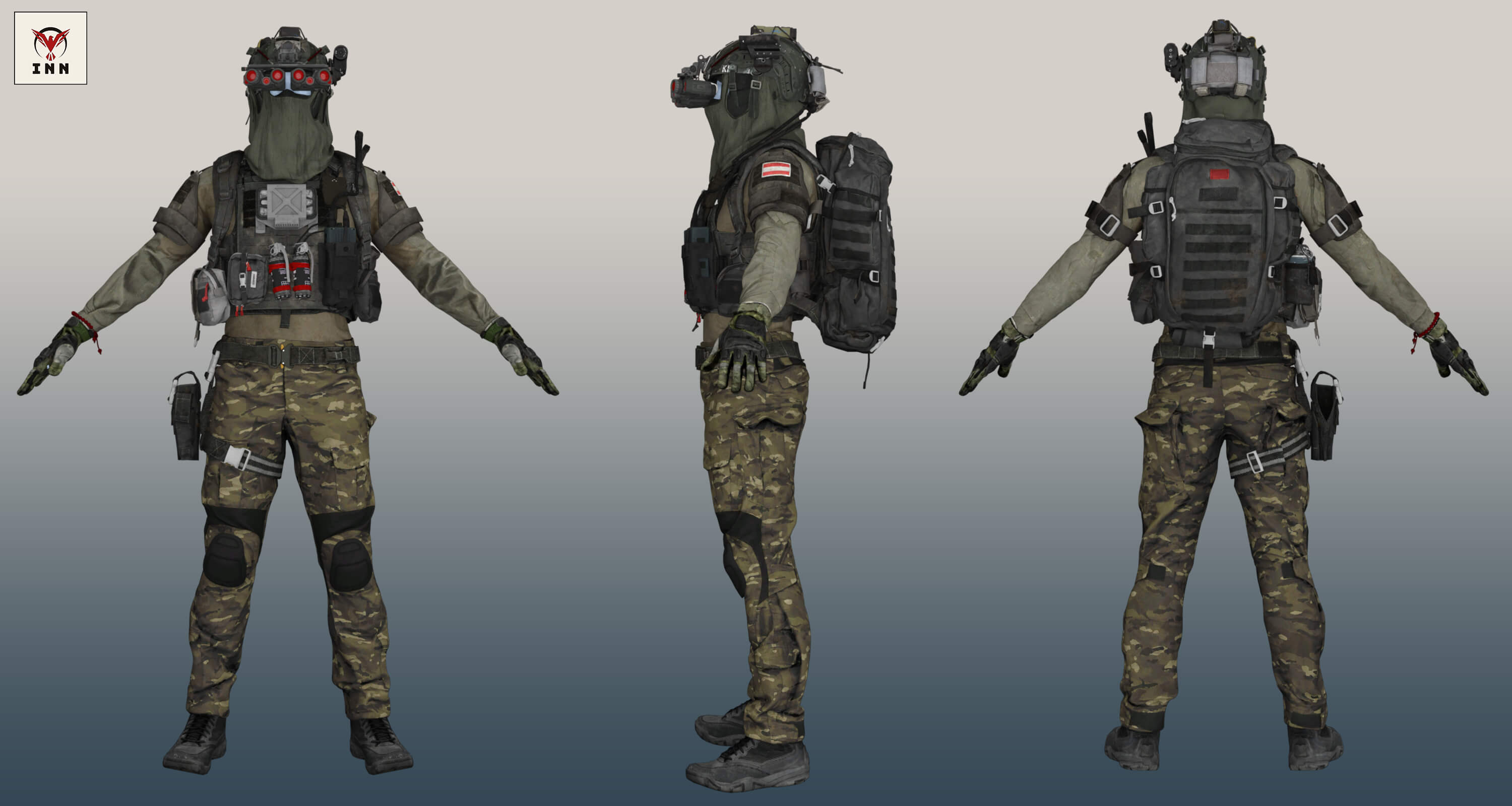 COD - Koenig Arachnid Outfit for Genesis 8 Male Daz Content by INN