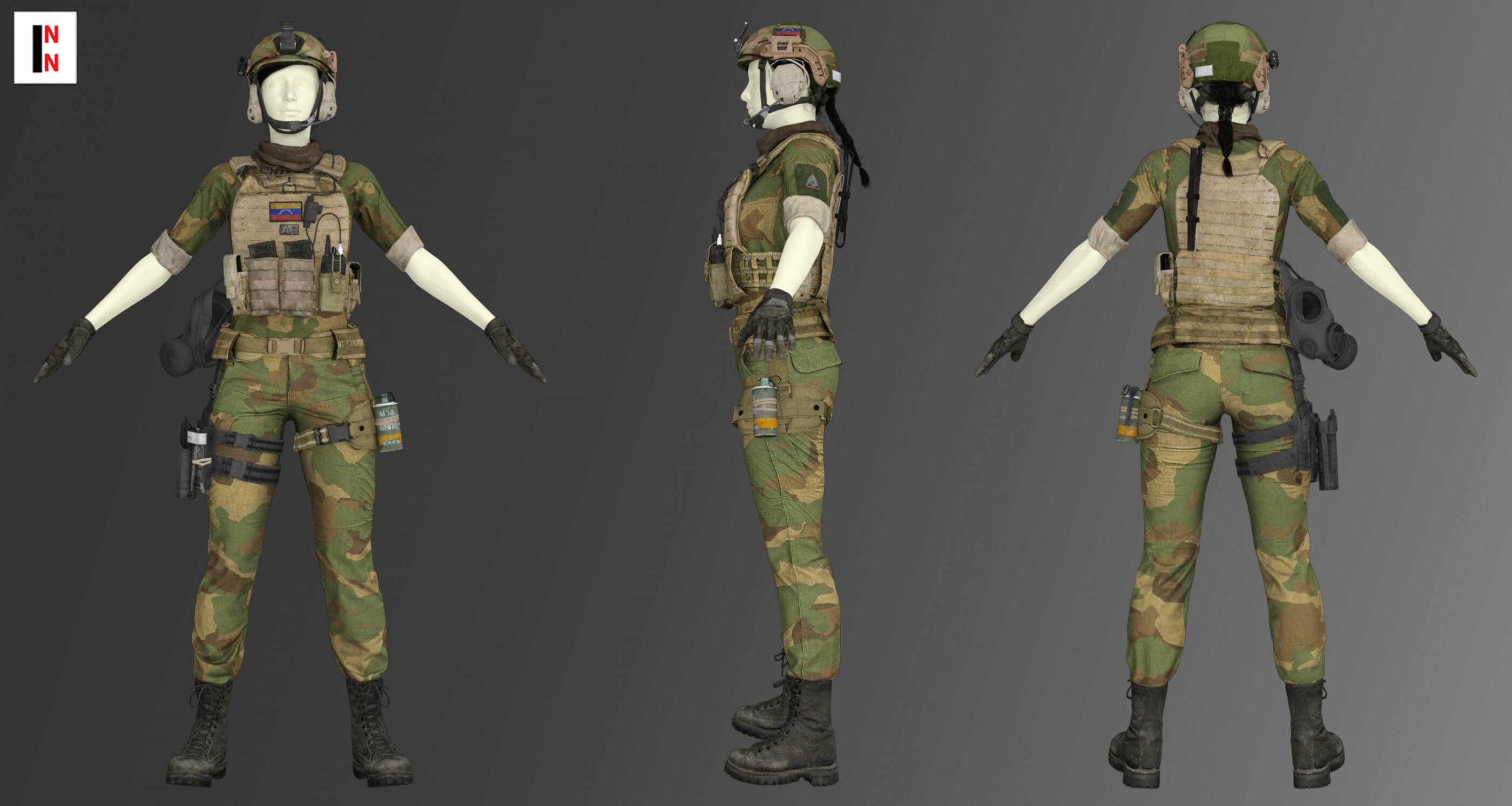 COD - Mara Forest Ops Outfit for Gensis 8 Female Daz Content by INN