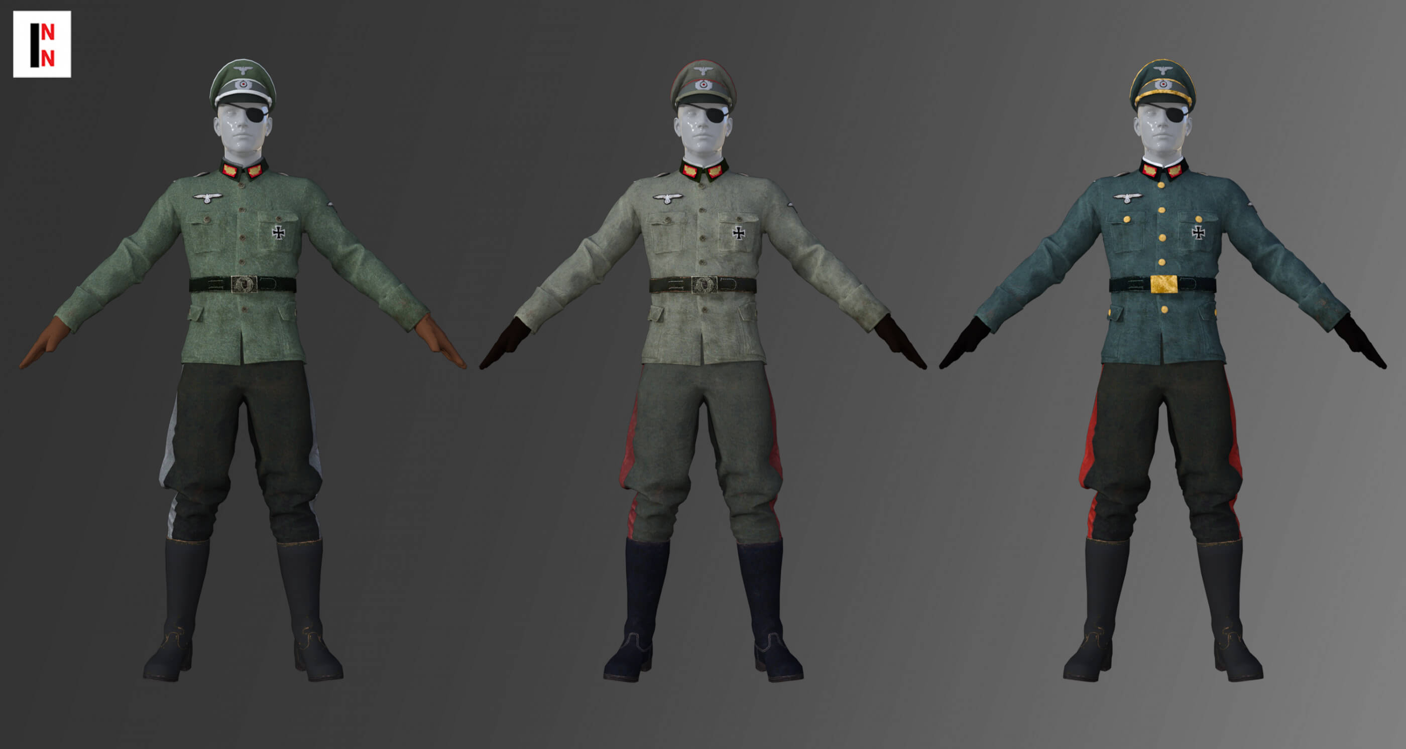 COD WW 2 German Axis Uniform for Genesis 8 Male - Daz Content by INN
