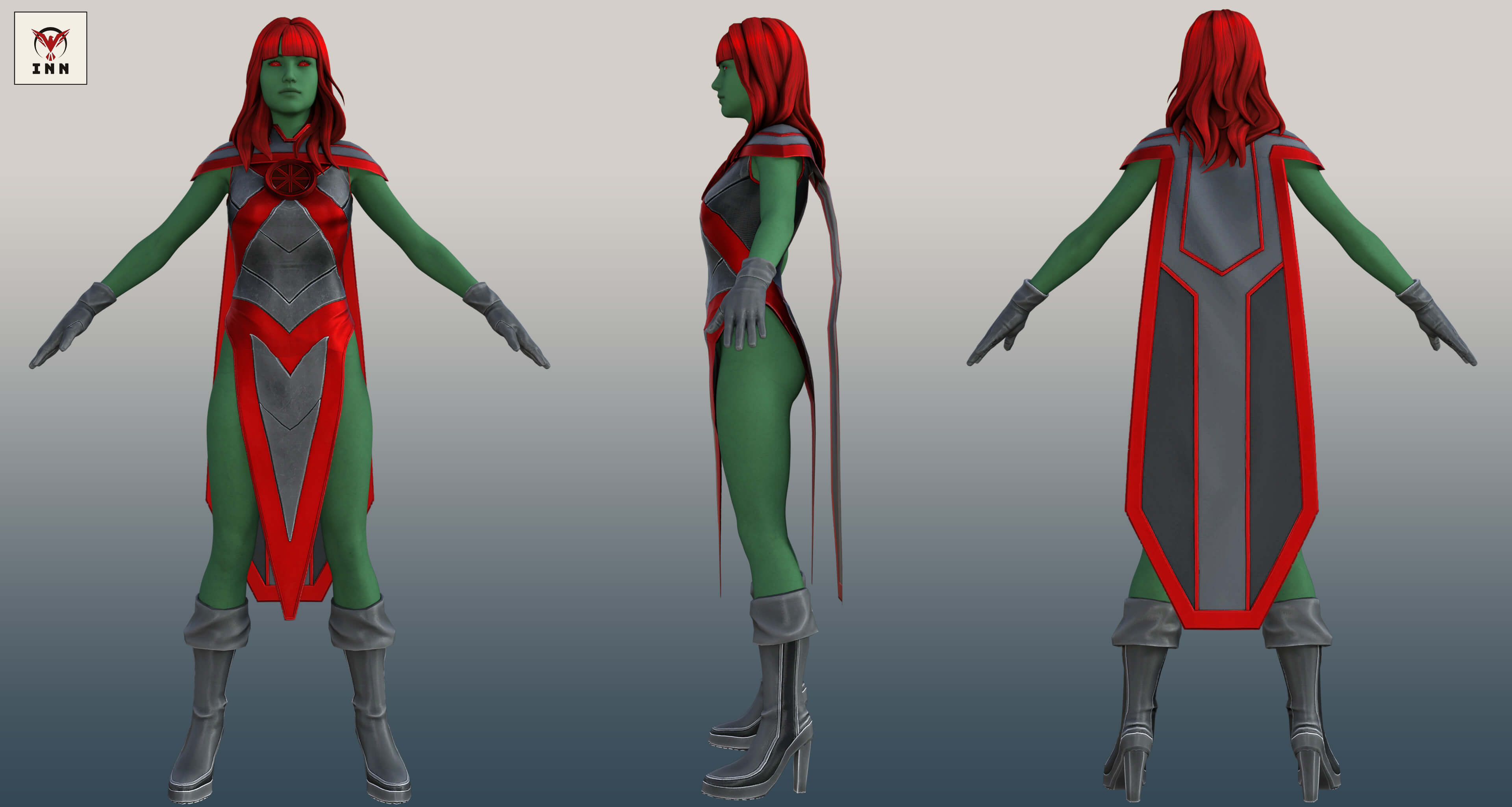 DC - Miss Martian for Genesis 8 Female Daz Content by INN