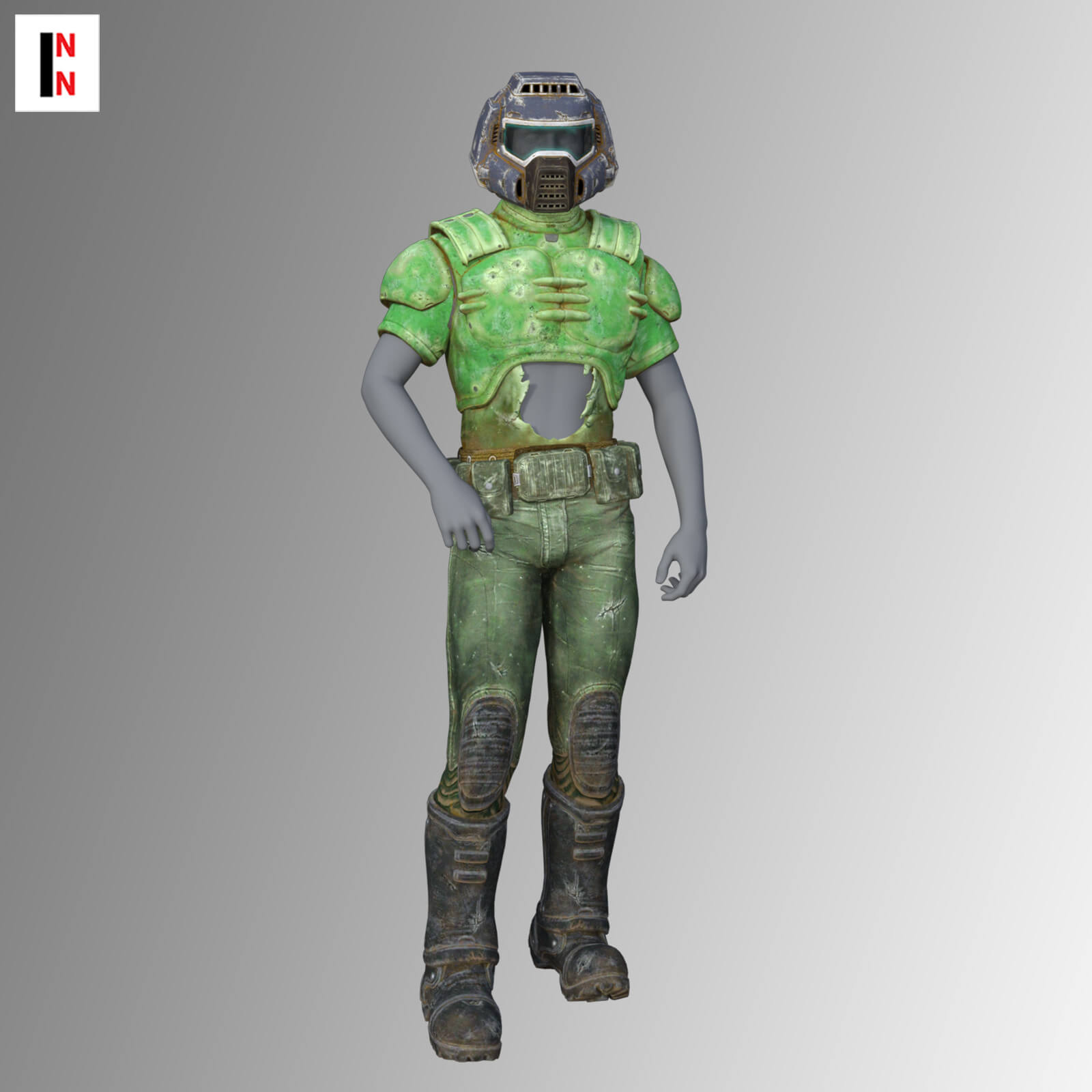 Doom Classic Outfit for Genesis 8 Male - Daz Content by INN