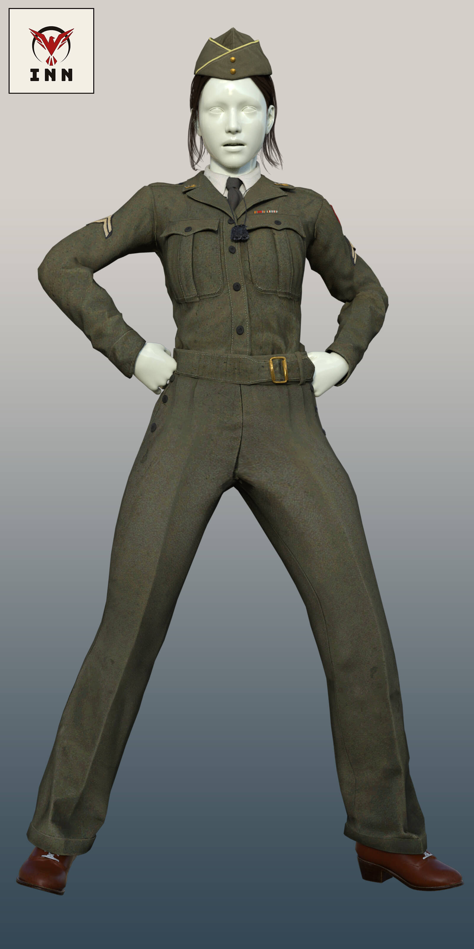 Everyday - Corporal Outfit for G8F & G9 Daz Content by INN