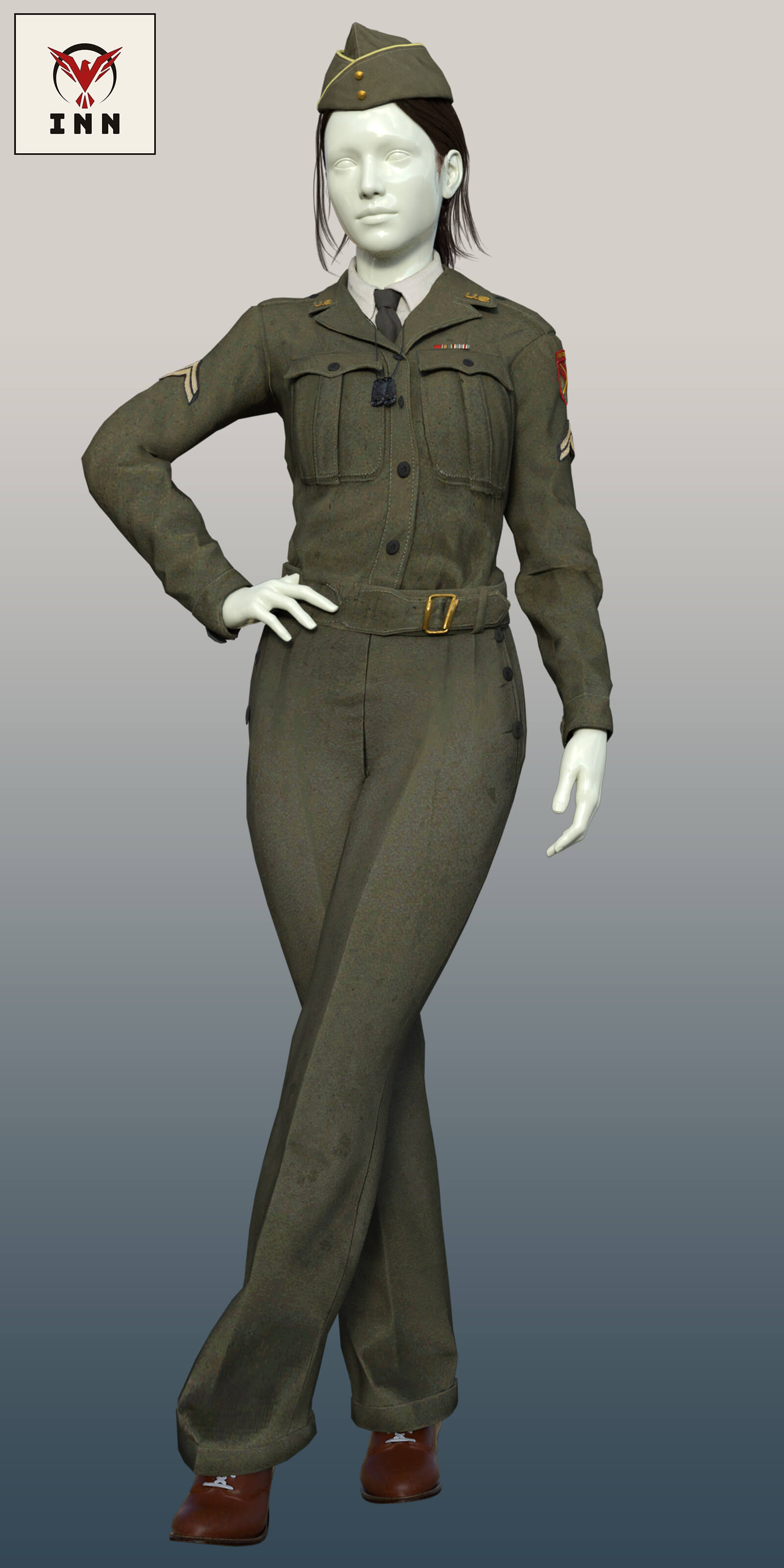 Everyday - Corporal Outfit for G8F & G9 Daz Content by INN
