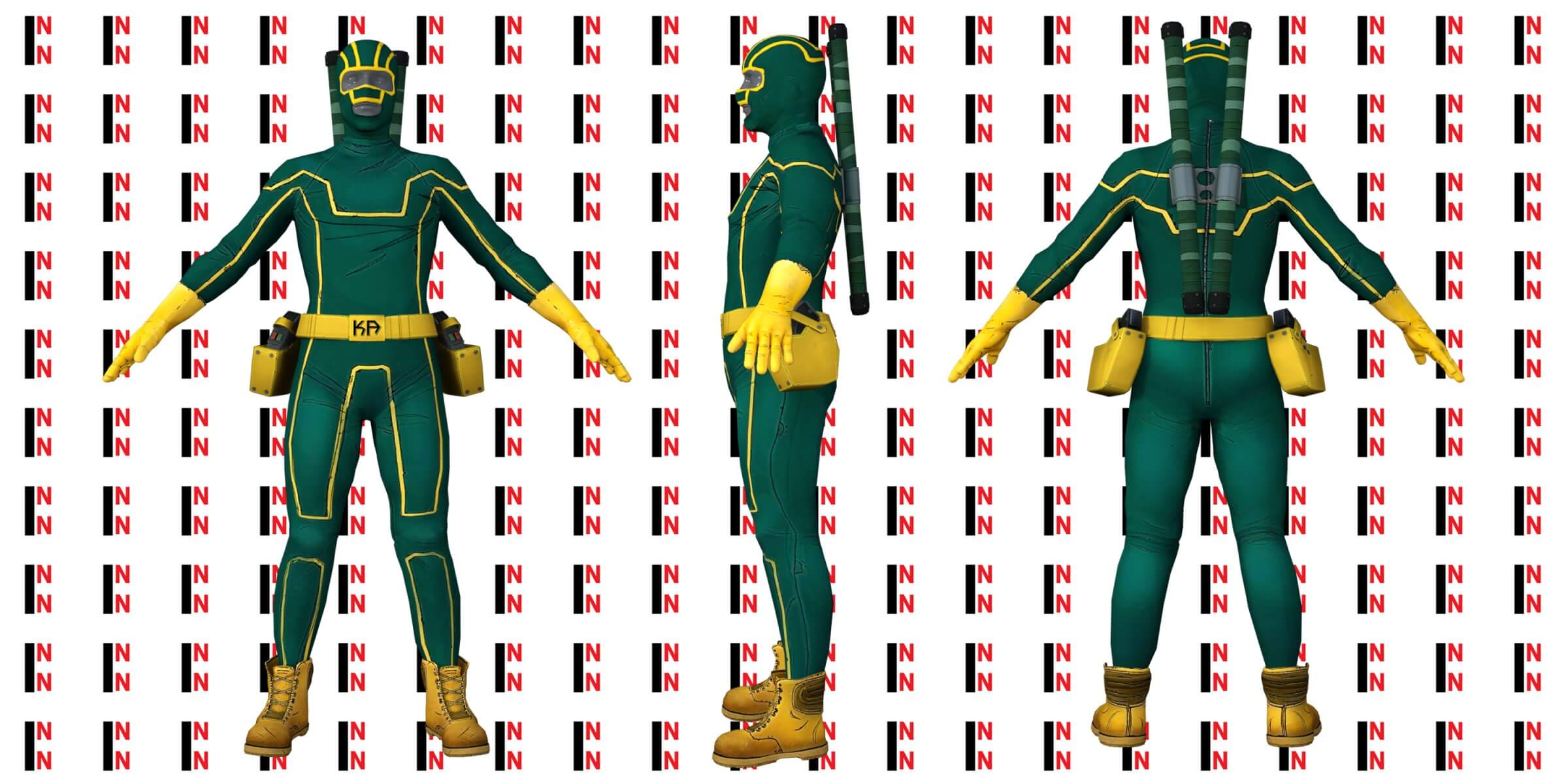 Kick-Ass Outfit For Genesis 8 Male Free Daz Content by INN
