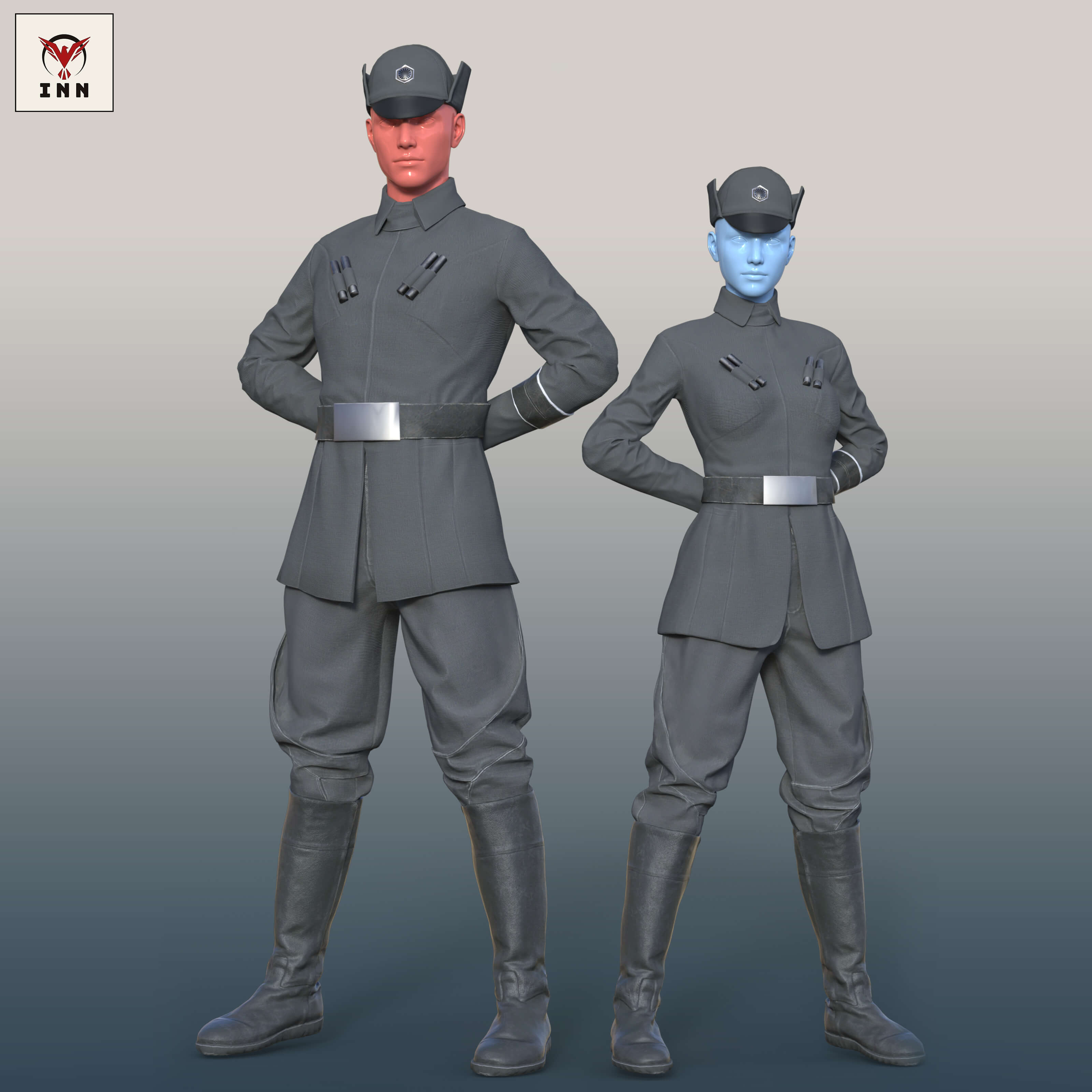 SW - First Order Officer for G8 & G9 Daz Content by INN