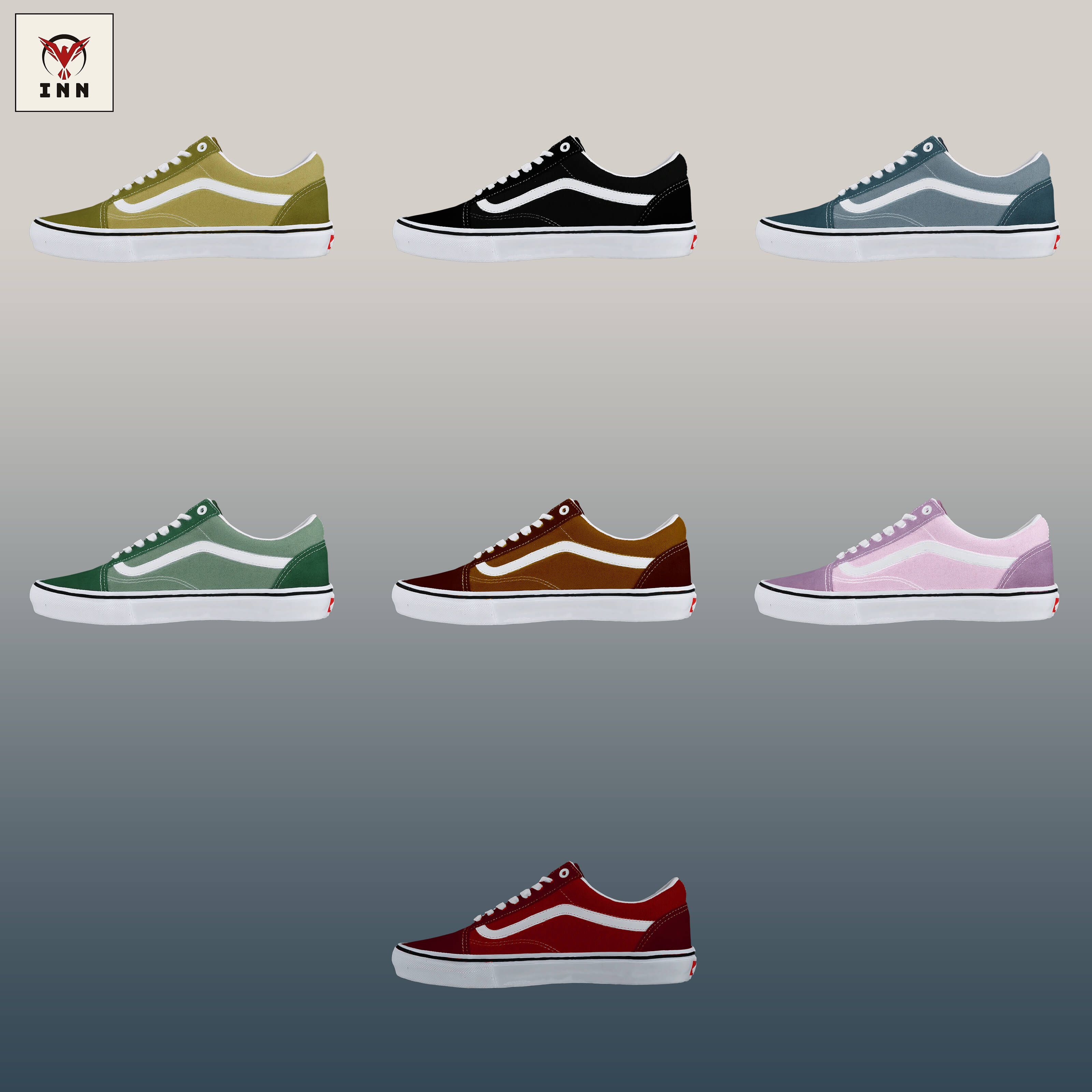 Vans Old Skool Sneaker for Genesis 8 & Genesis 9 - Daz Content by INN