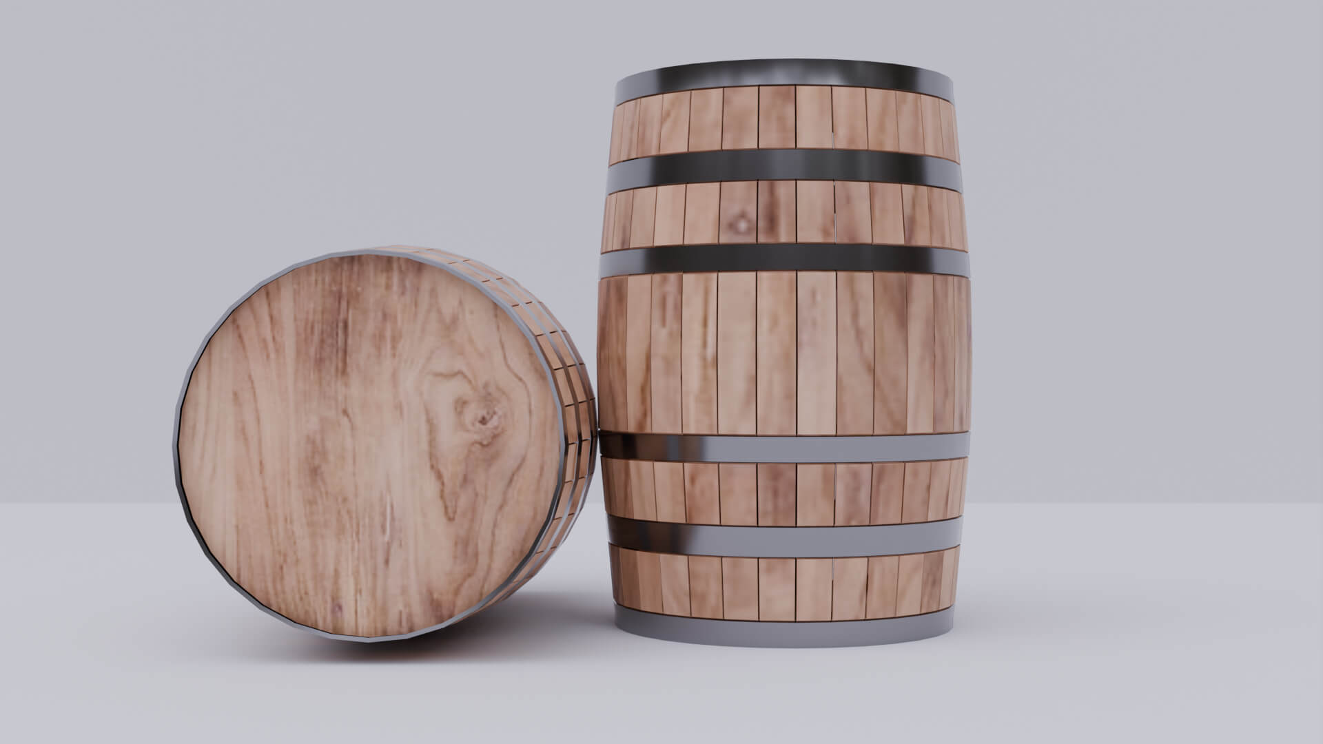 Wooden Barrel - 3D Model by Innovexa 3D Designing Studio