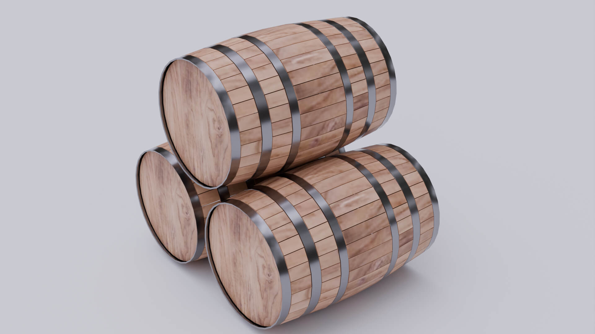 Wooden Barrel - 3D Model by Innovexa 3D Designing Studio