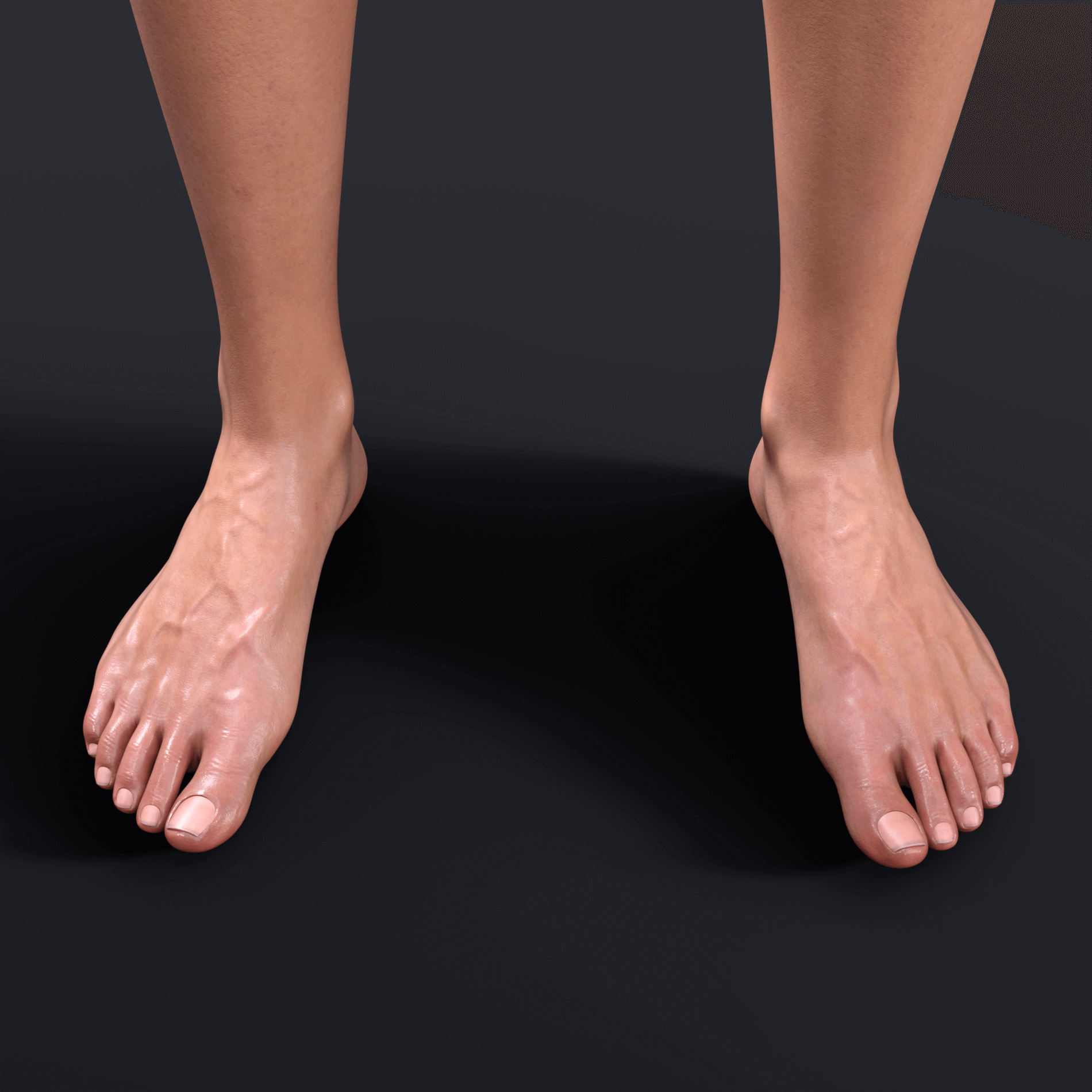 Realistic HD foot shapes for Genesis 9 3D Render by intenzo