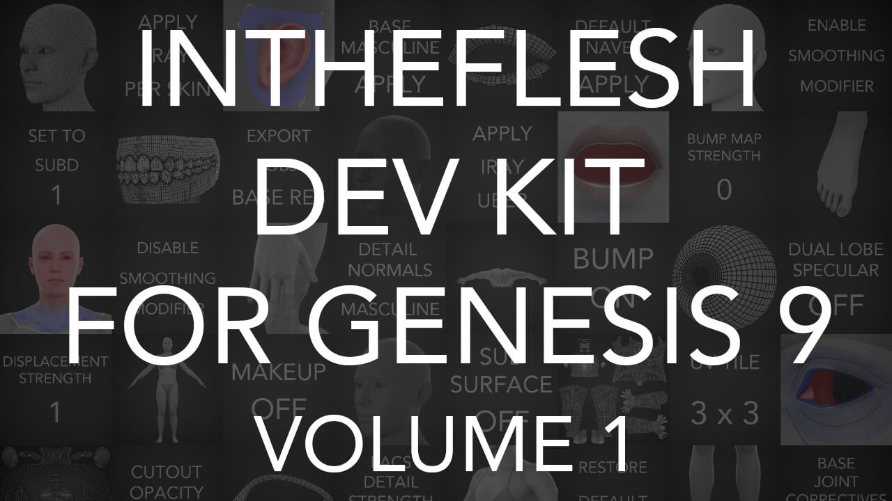 ITF Dev Kit for Genesis 9 - Volume 1 Free Daz Content by intheflesh