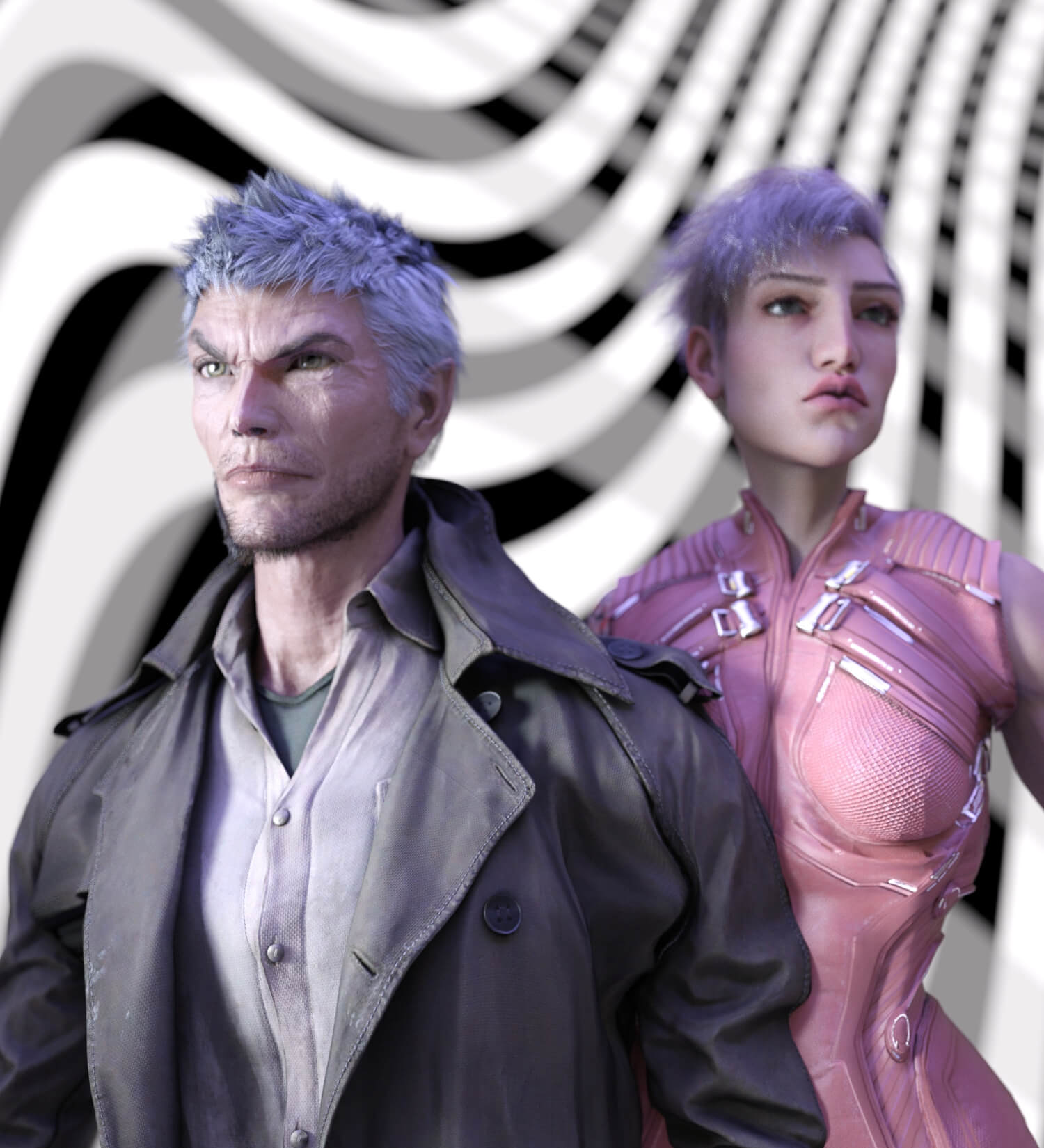 Nero DMC5 Hair For Genesis 8 Male - Free Daz Content by intheflesh