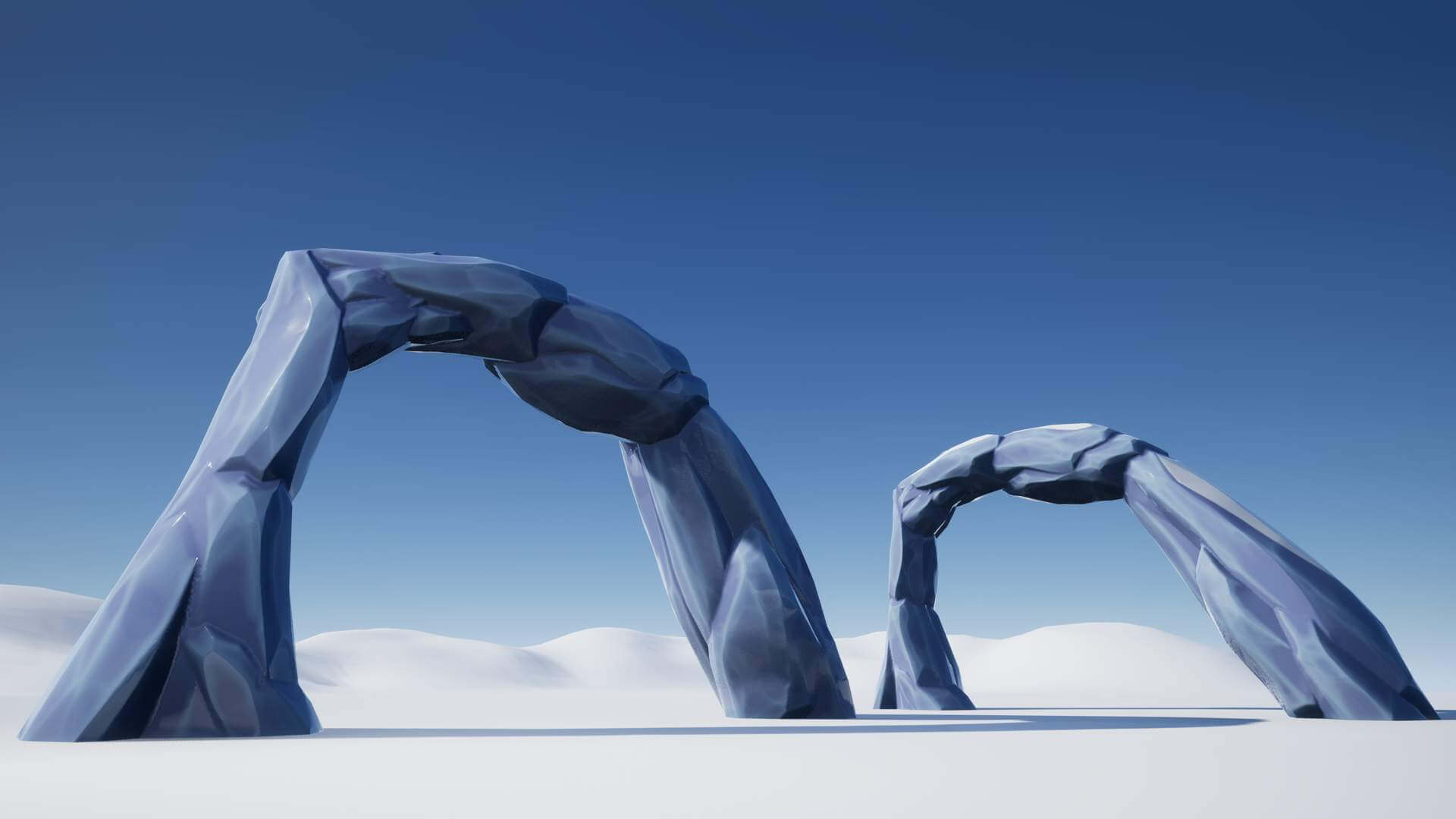 Stylized Ice Formations - 3D Model by invasionstudios