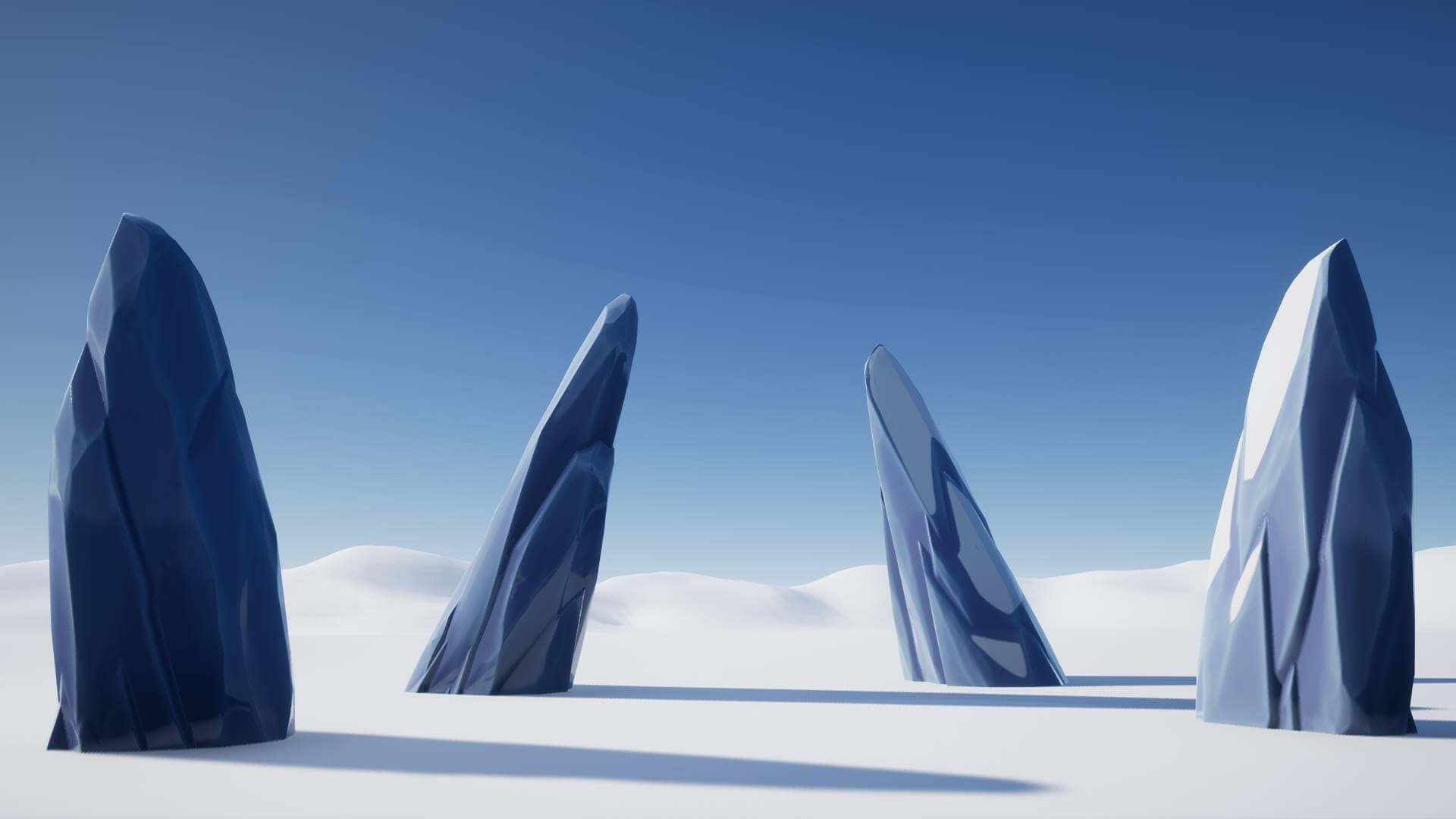 Stylized Ice Formations - 3D Model by invasionstudios