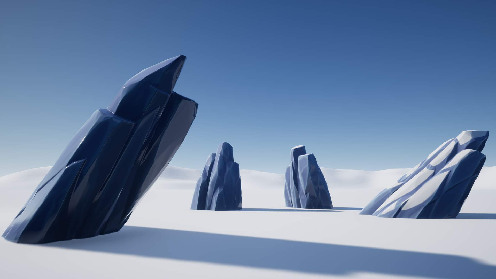 Stylized Ice Formations - 3D Model by invasionstudios