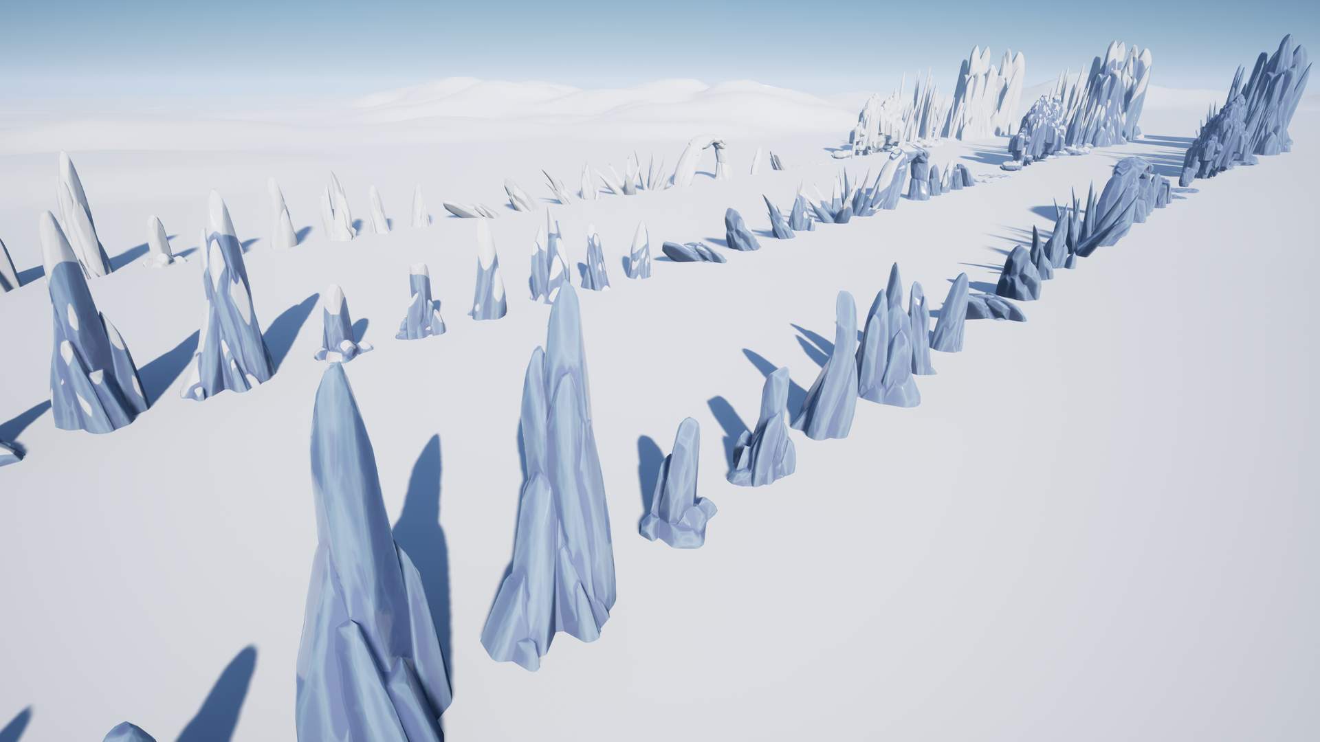 Stylized Ice Formations - 3D Model by invasionstudios