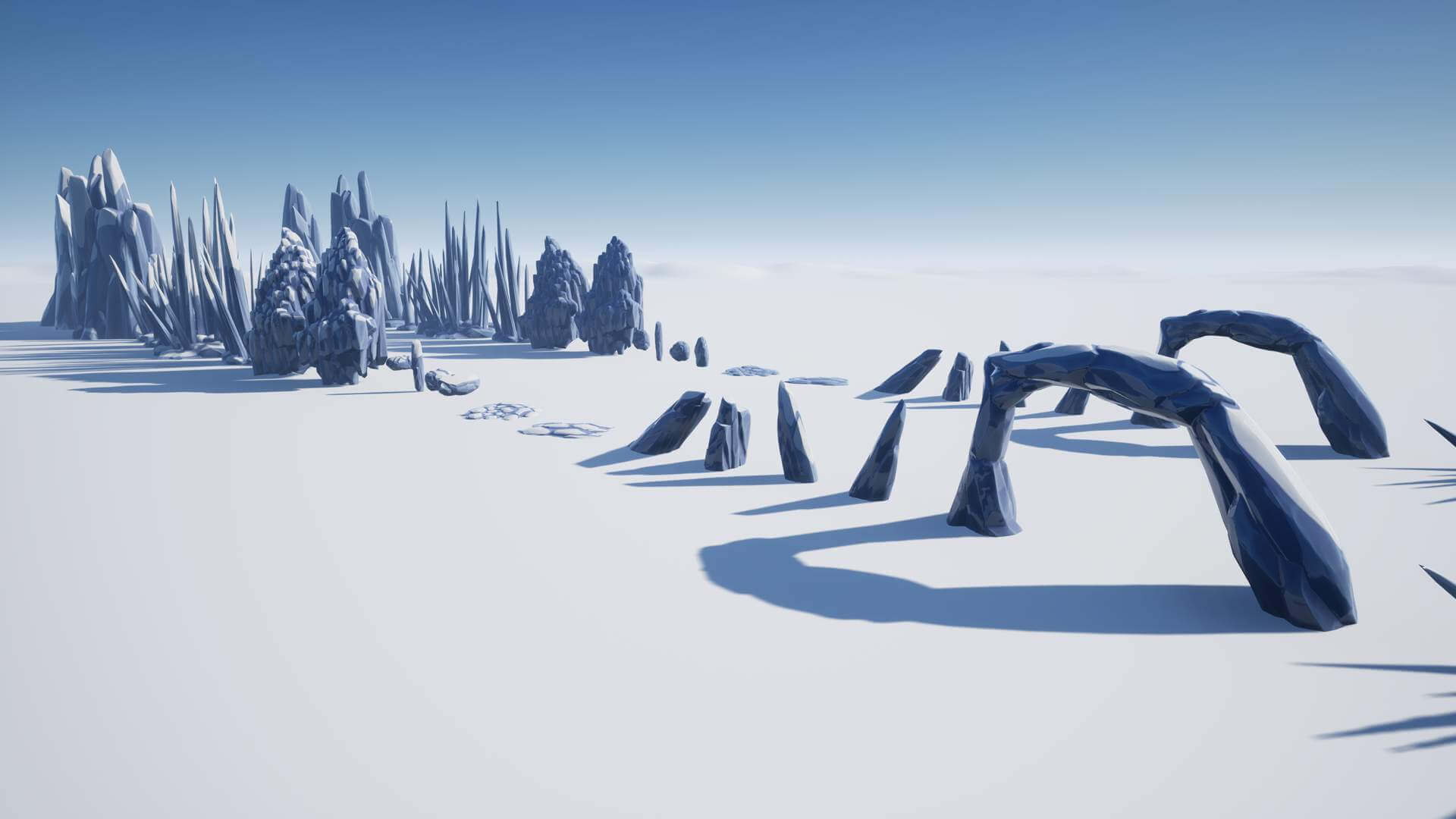 Stylized Ice Formations - 3D Model by invasionstudios