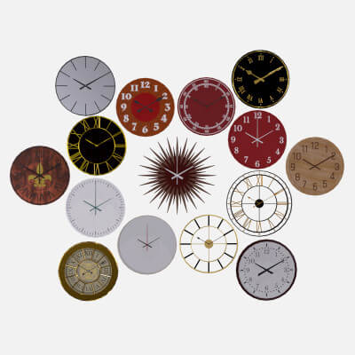 Clocks Package - 3D Model by inveni
