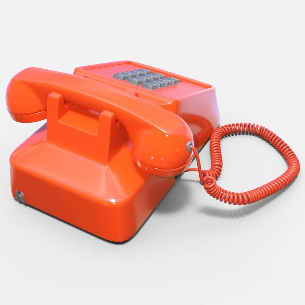 Vintage Touch Tone Phone - 3D Model by Ion