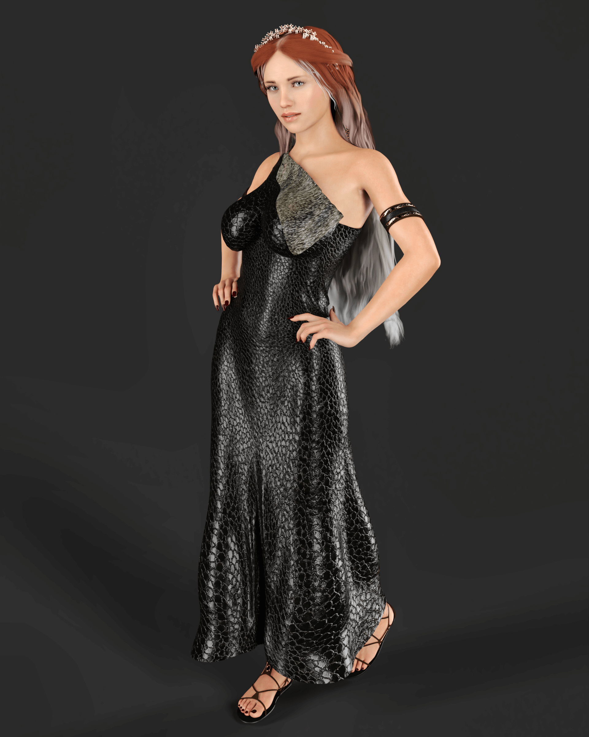 Arka Dress - FREE - DAZ g8f wearable 3D Render by ipixel