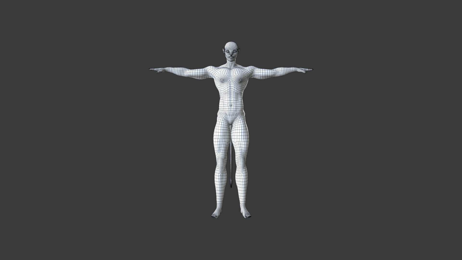 AVTR-001 Rigged Avatar 3D Model by IpoyPunk