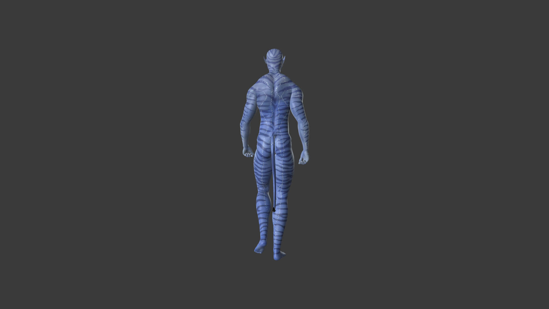 AVTR-003 Avatar Walking Animation 3D Model by IpoyPunk