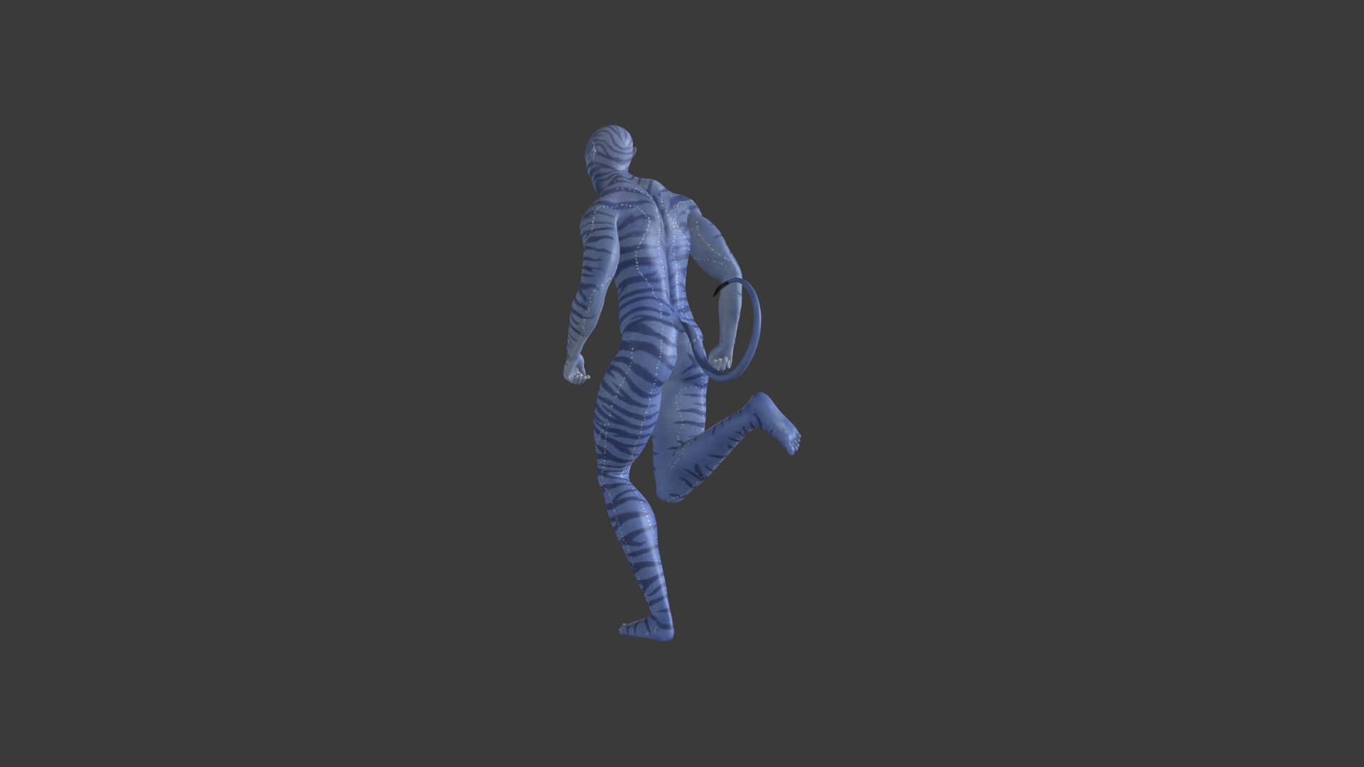 AVTR-004 Avatar Running Animation 3D Model by IpoyPunk