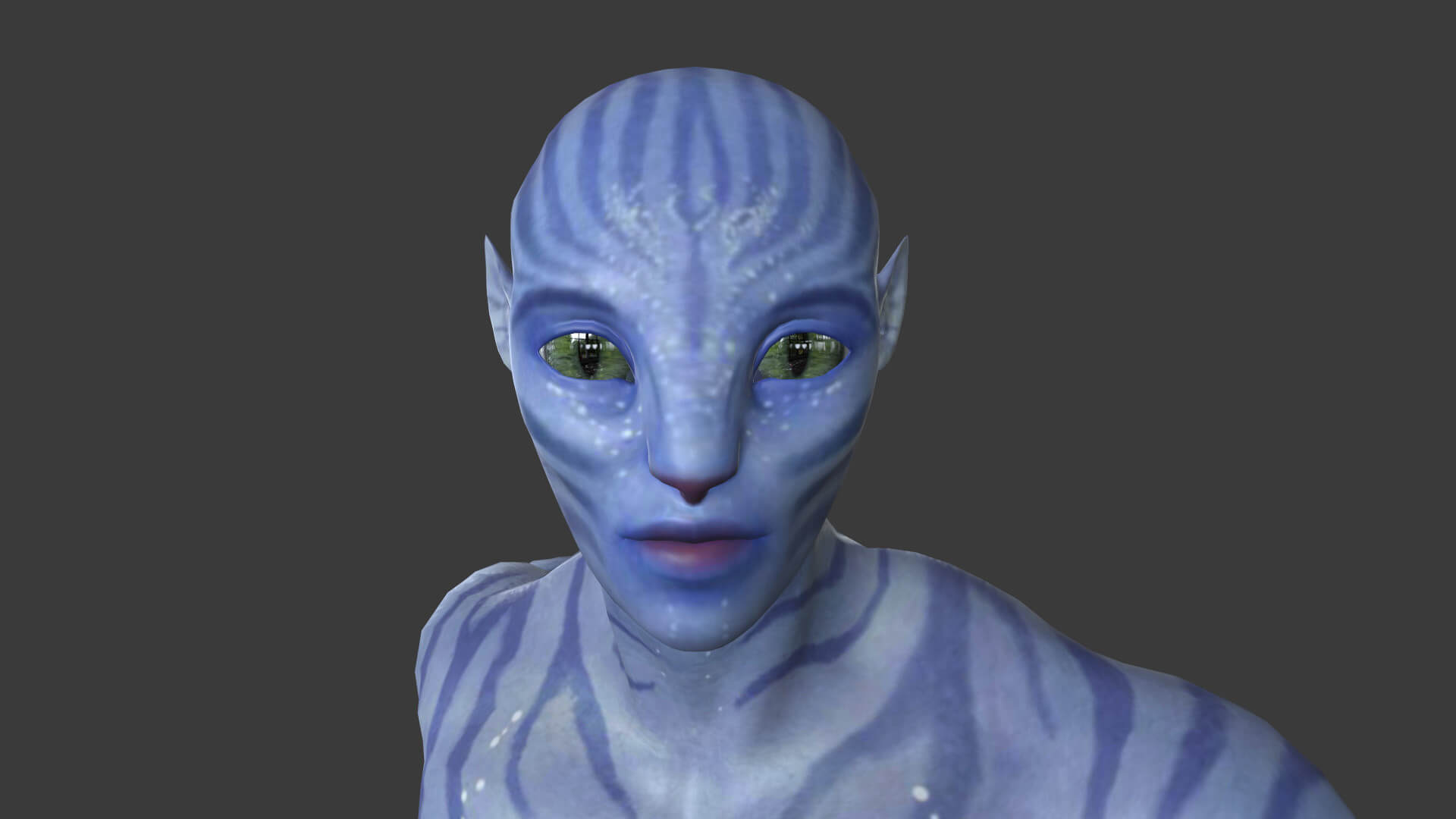 AVTR-004 Avatar Running Animation 3D Model by IpoyPunk