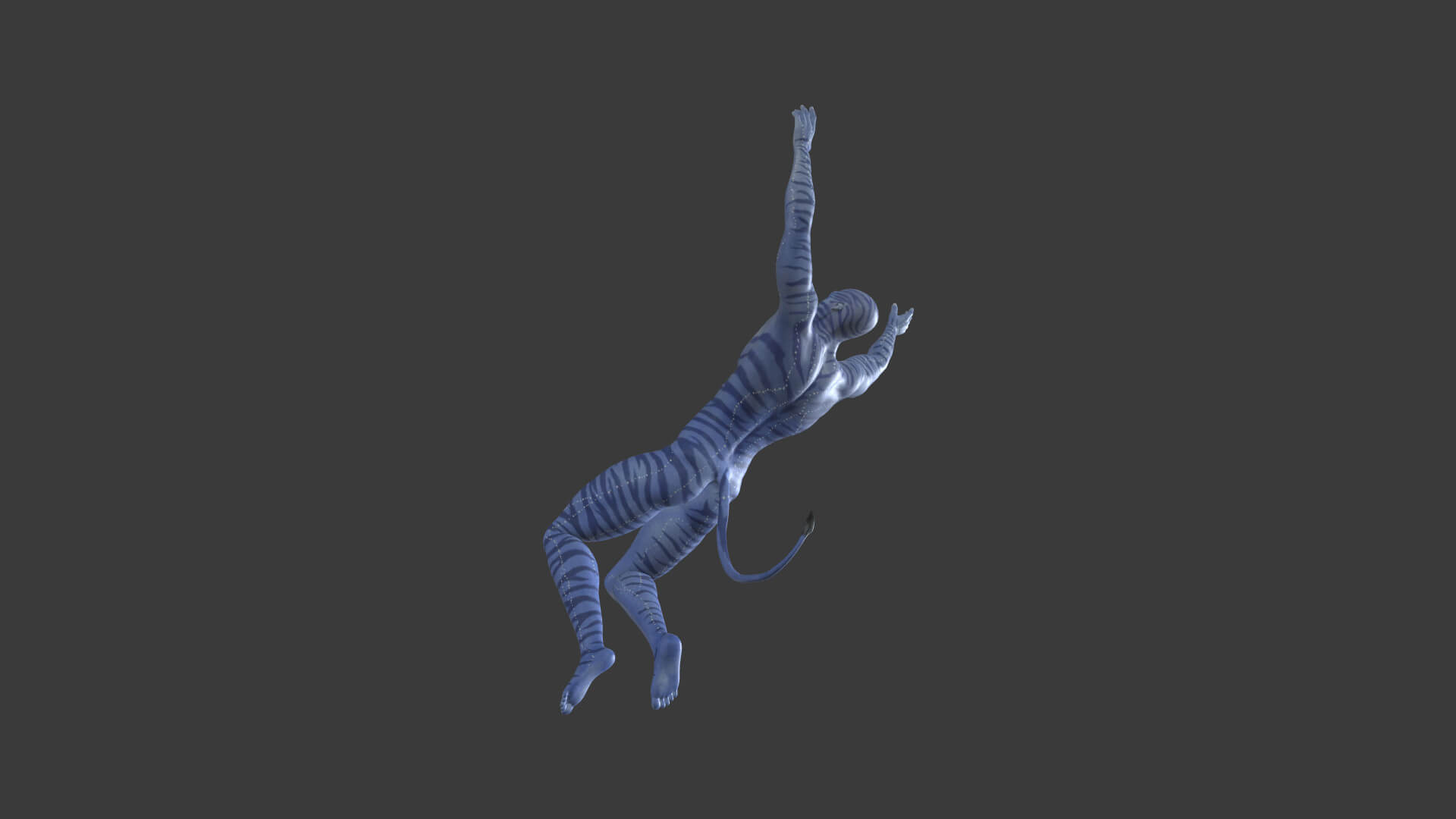 AVTR-005 Avatar Backflip Animation 3D Model by IpoyPunk