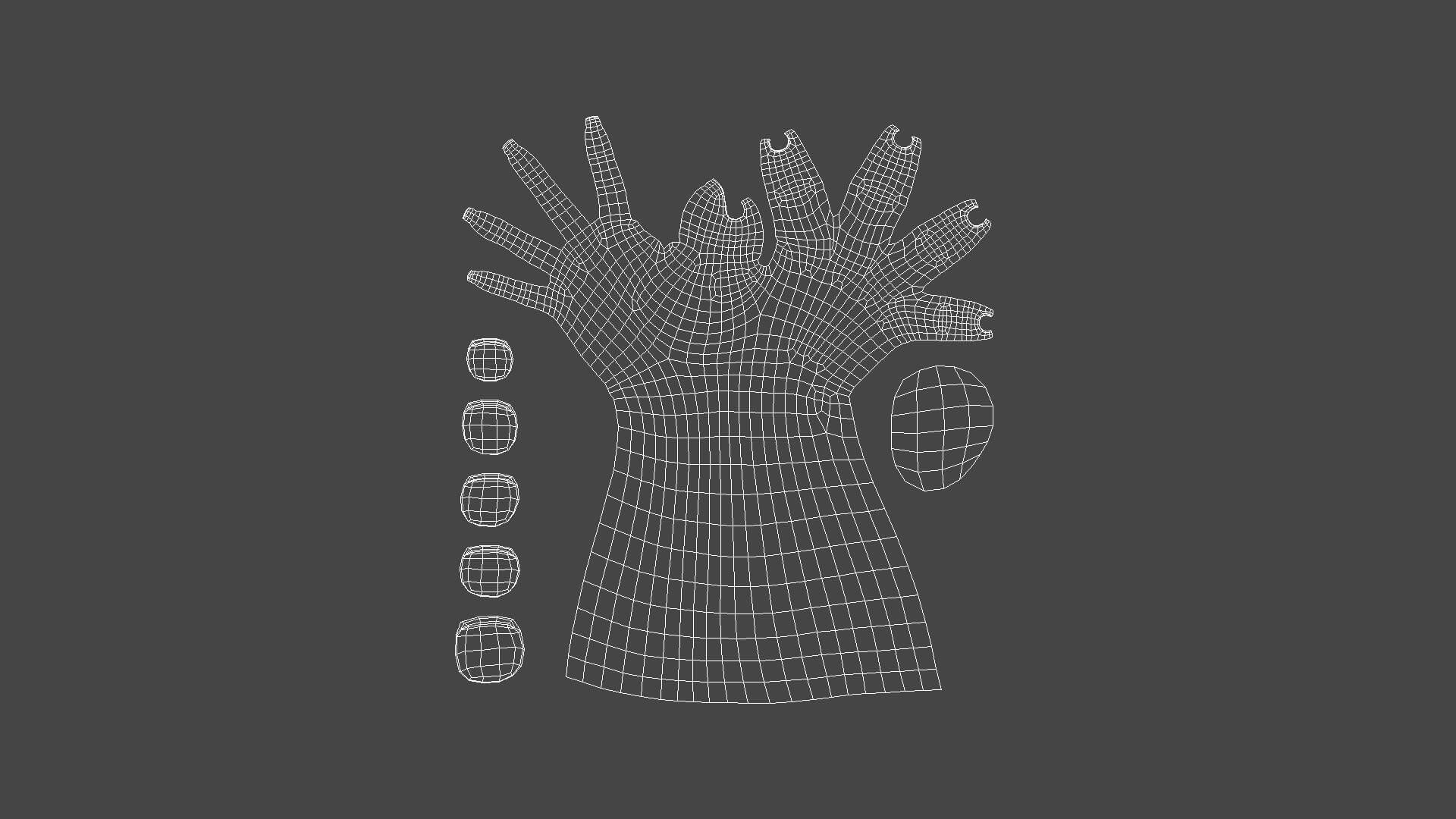 HAND-051 Rigged Right Hand 3D Model by IpoyPunk