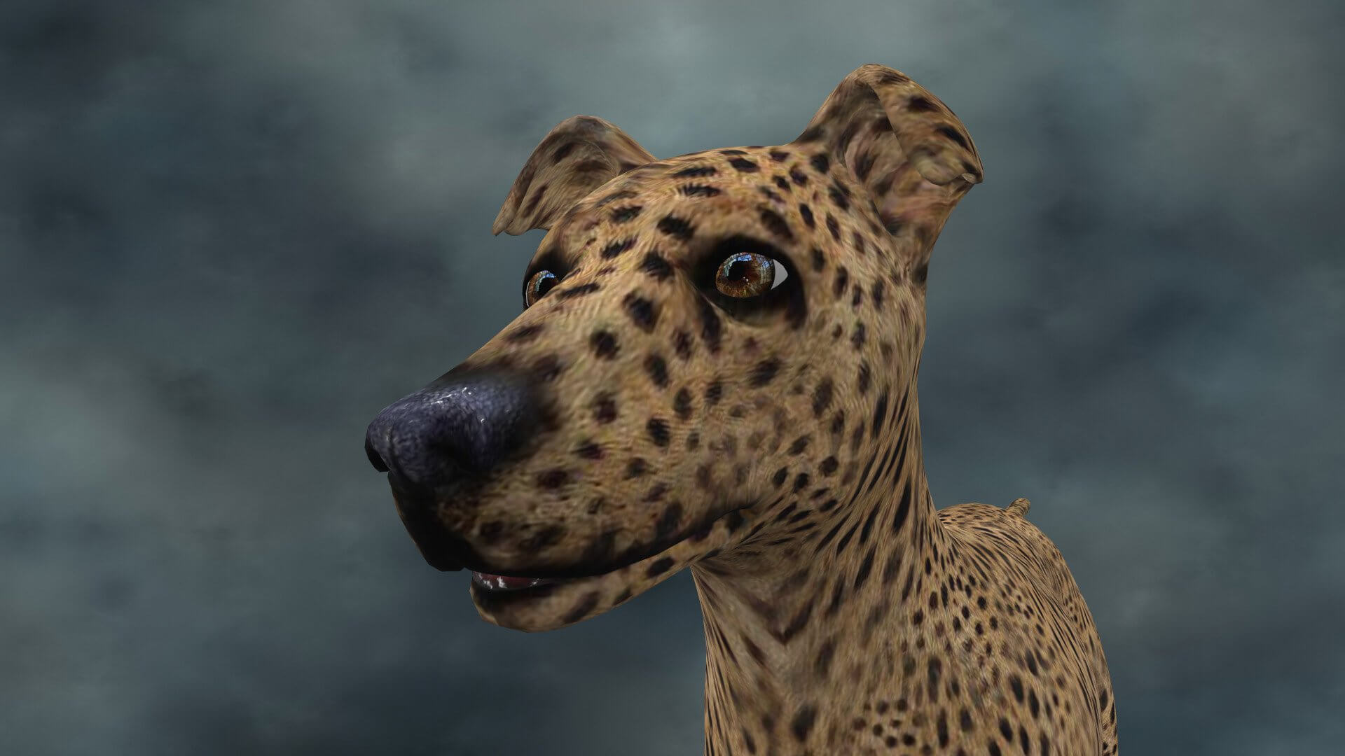 MDGH-007 Greyhound Dog 3D Model by IpoyPunk