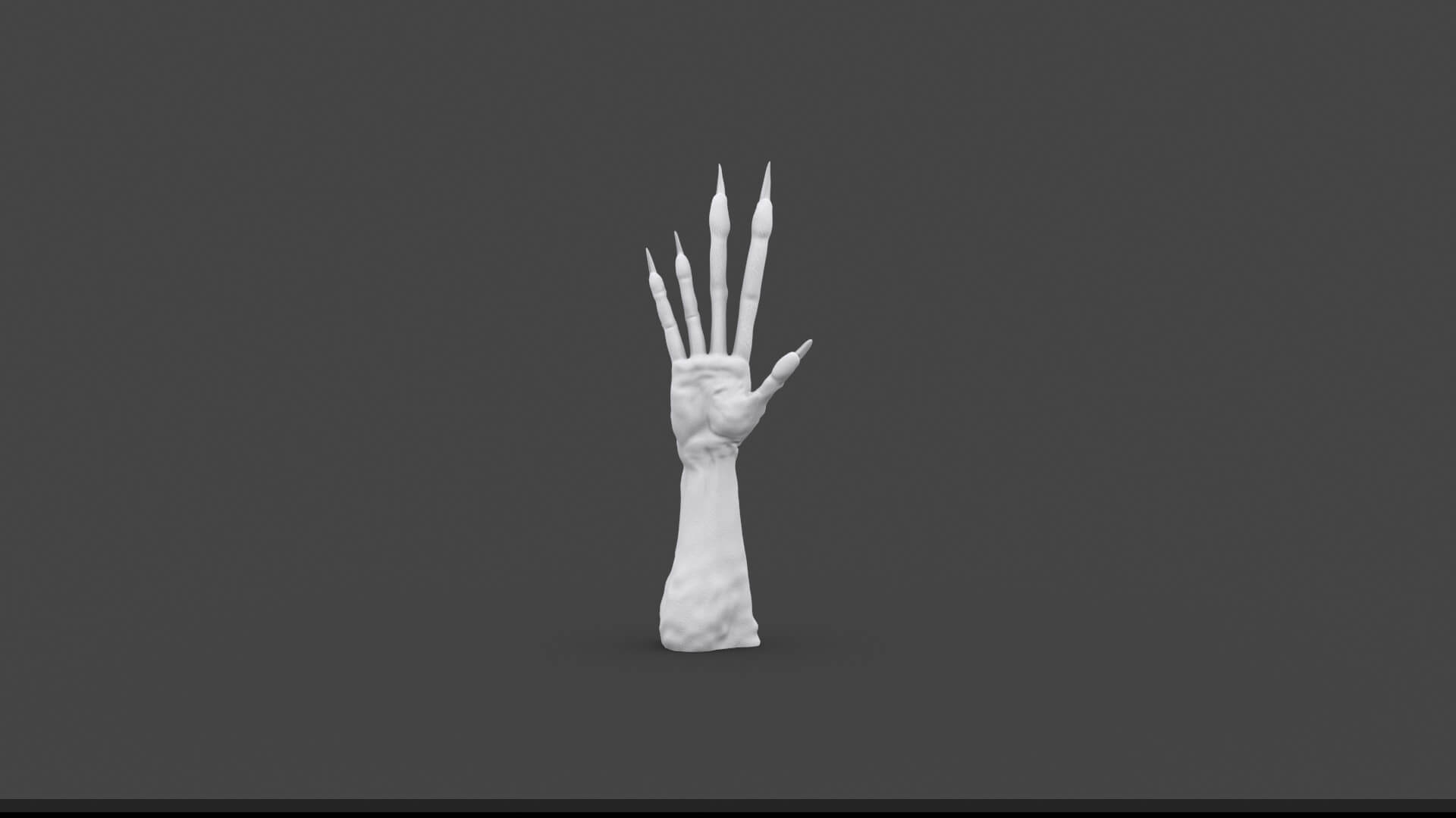 TSHR002 - Rigged Right Hand 3D Model by IpoyPunk