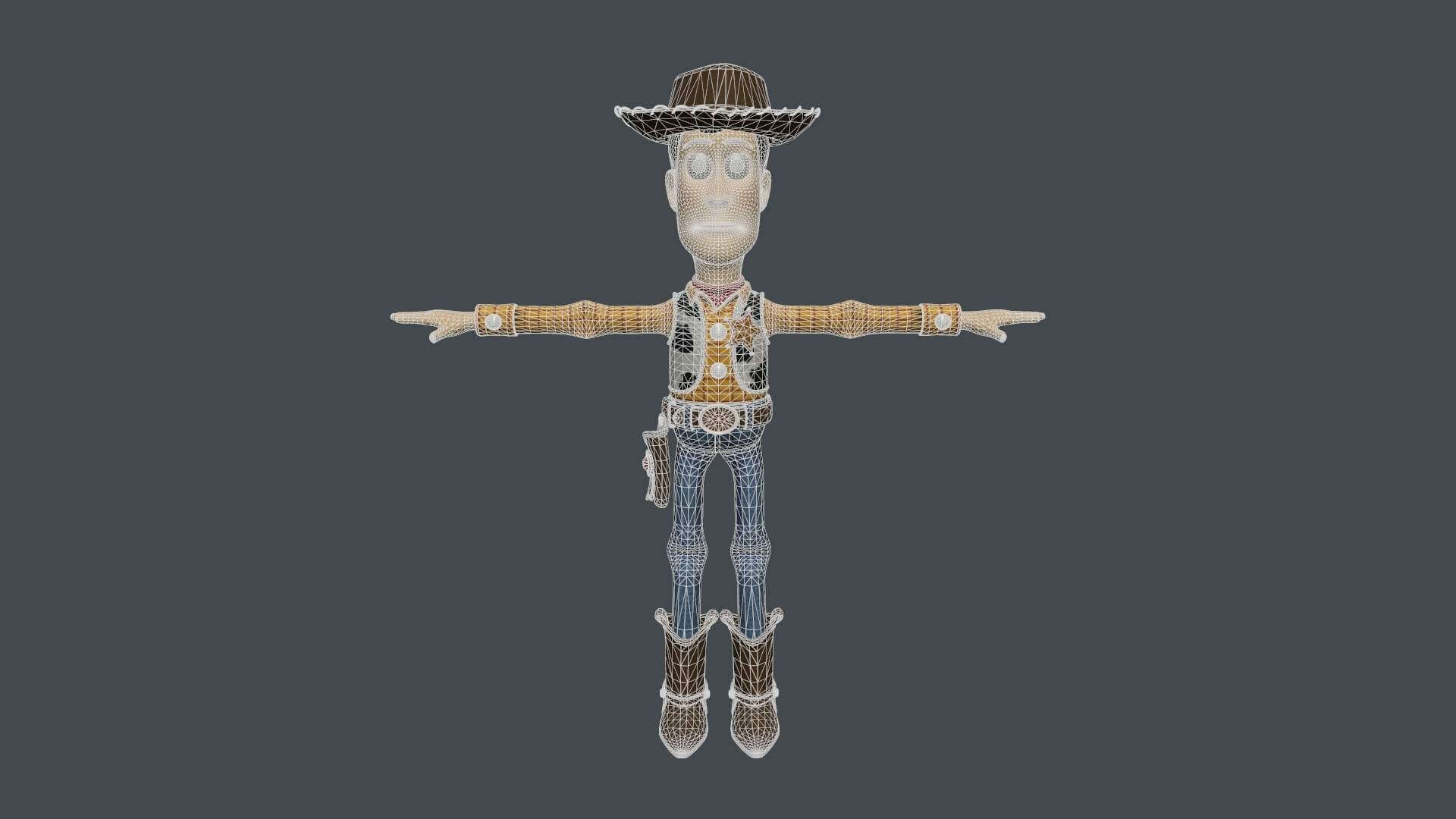 Woody from Toy Story 002 - 3D Model by IpoyPunk
