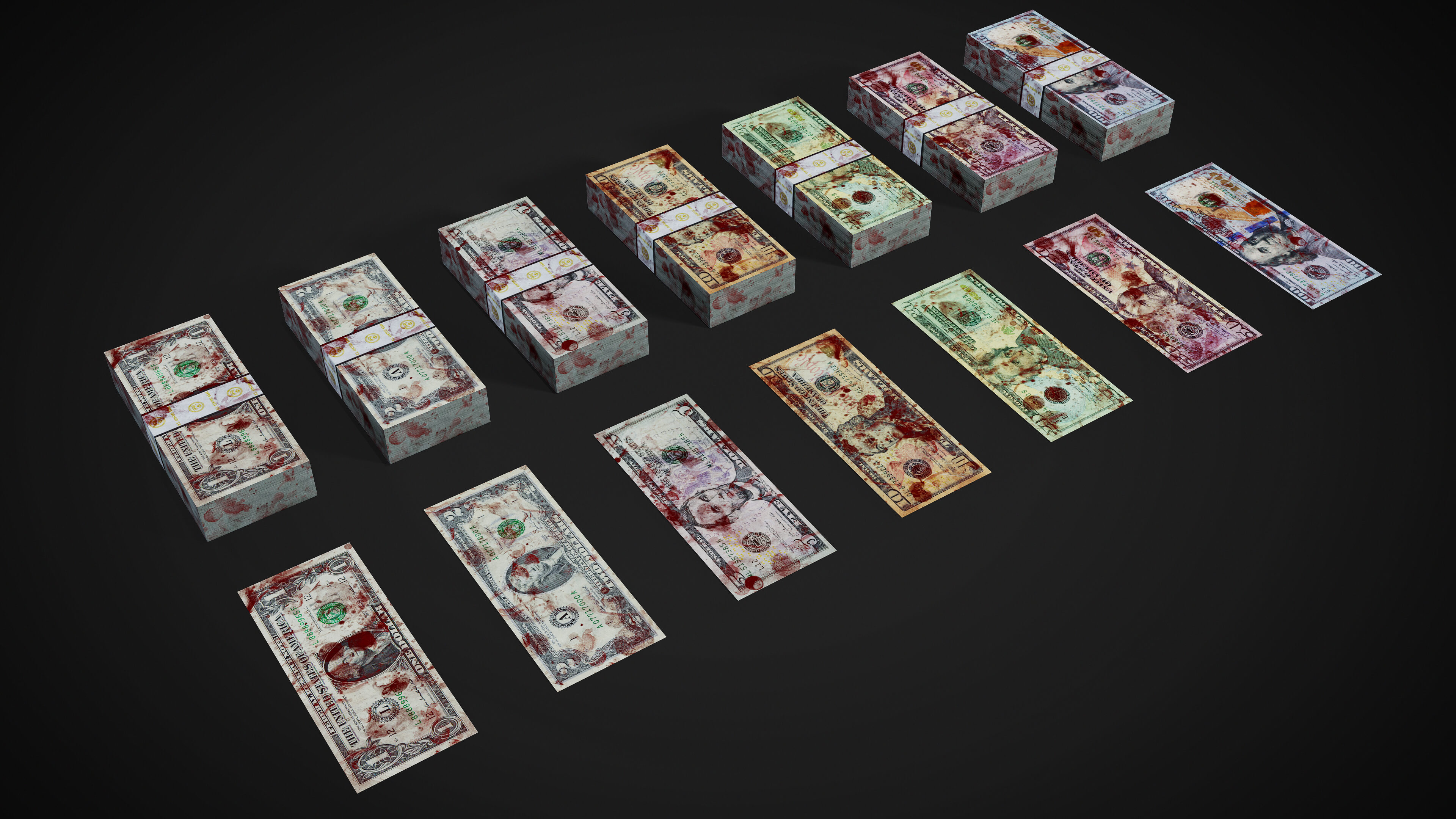 American Paper Money - 3D Model by iQuon