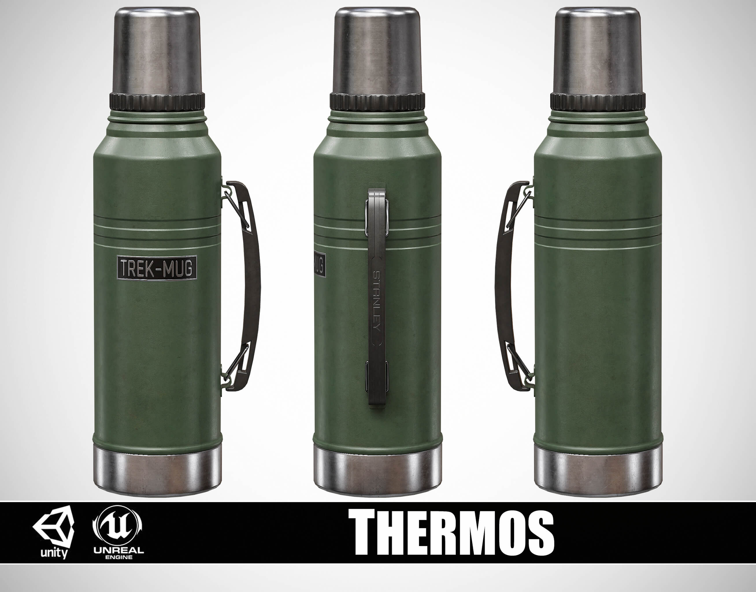 Camping Thermos - 3D Model by iQuon