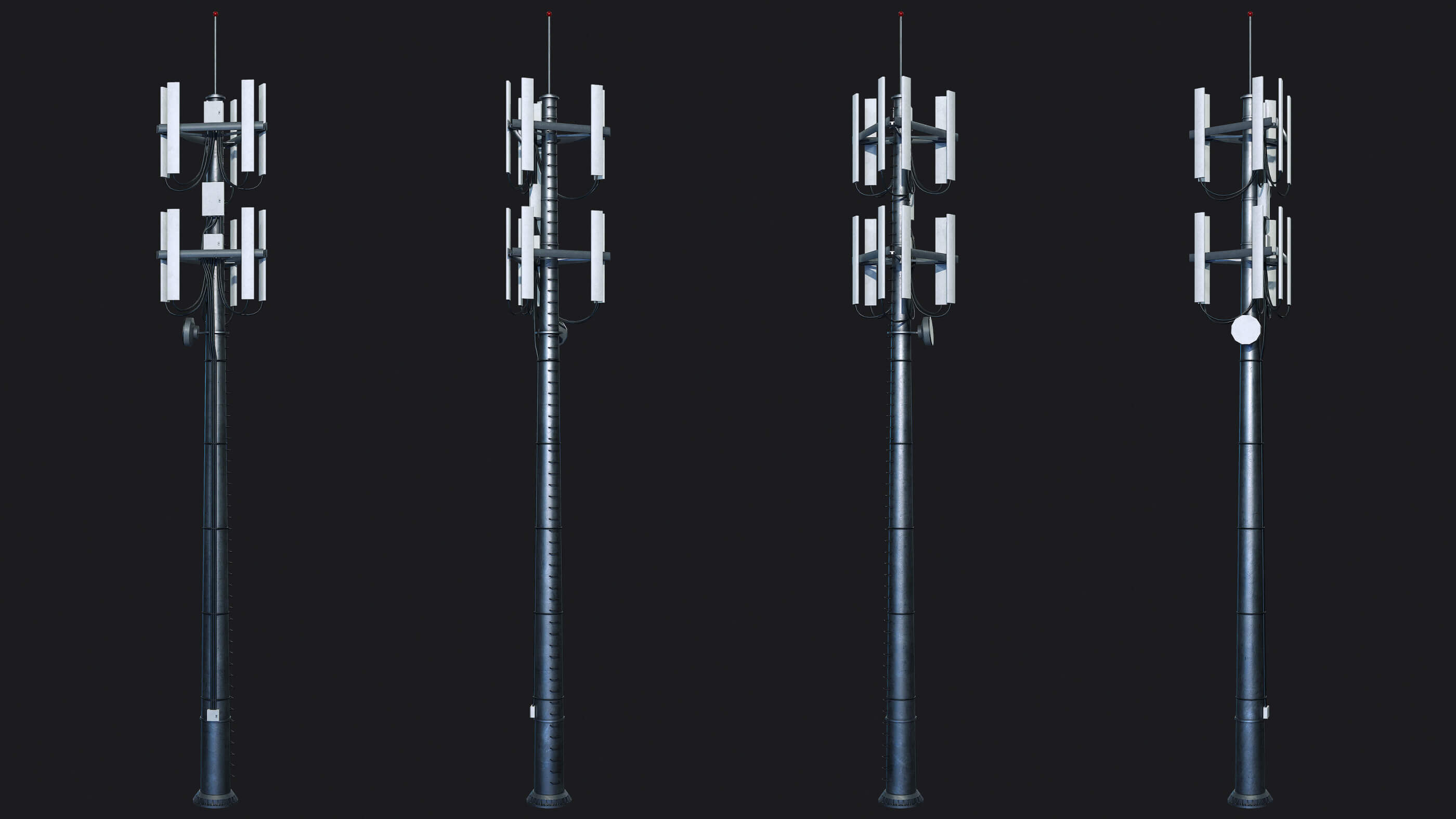 Cell Site Tower - 3D Model by iQuon