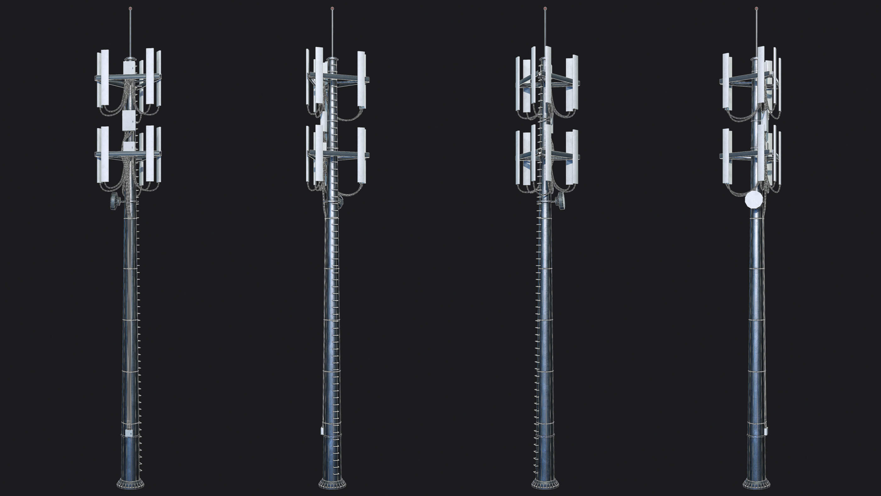 Cell Site Tower - 3D Model by iQuon