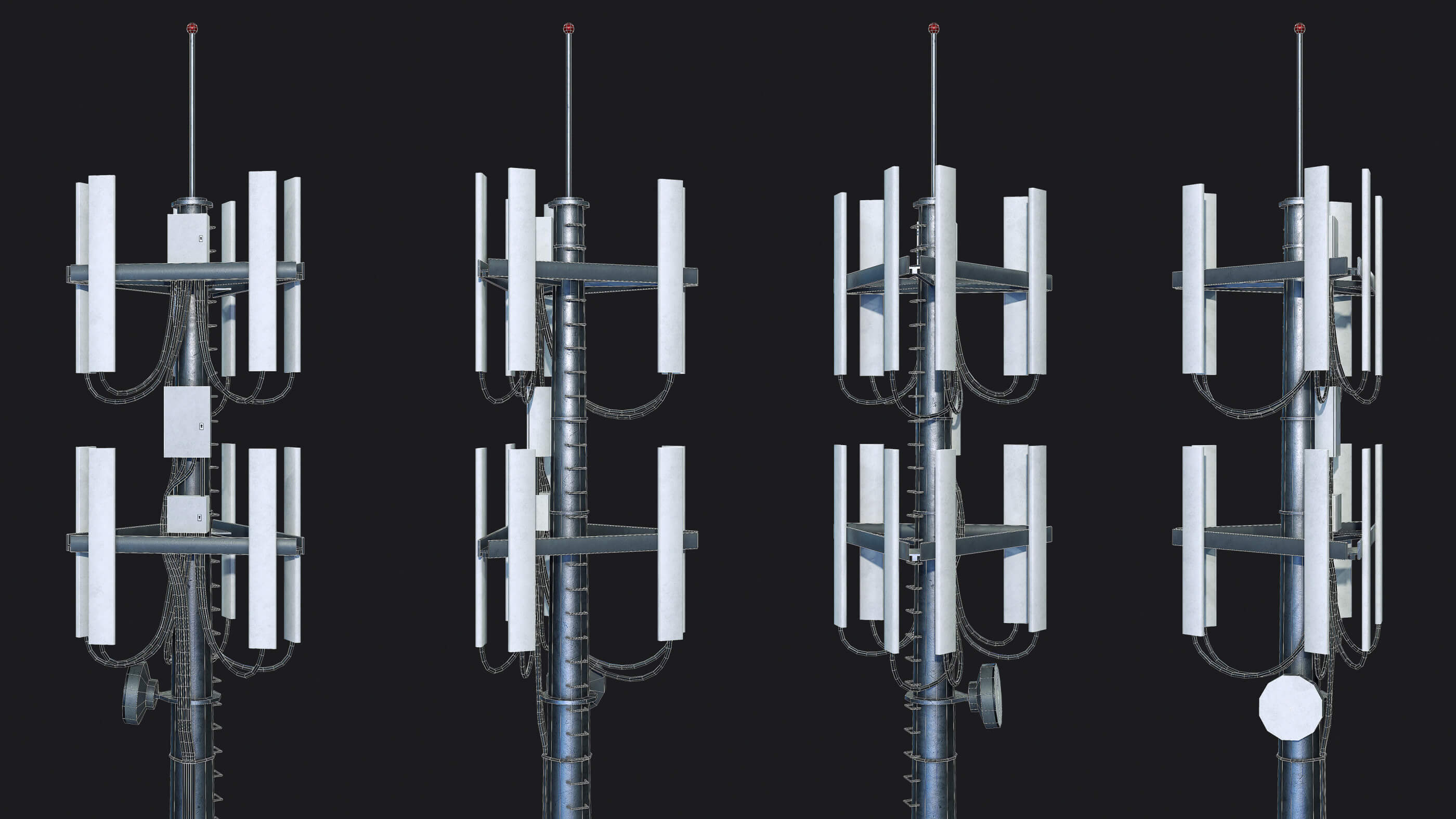 Cell Site Tower - 3D Model by iQuon
