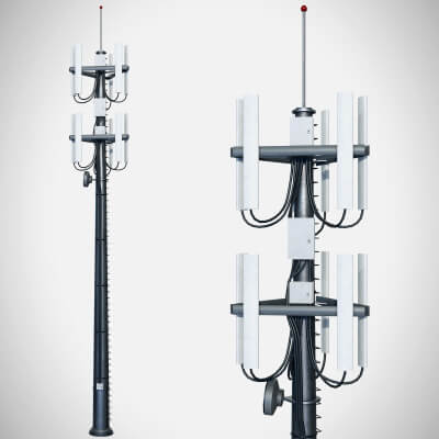 Cell Site Tower - 3D Model by iQuon