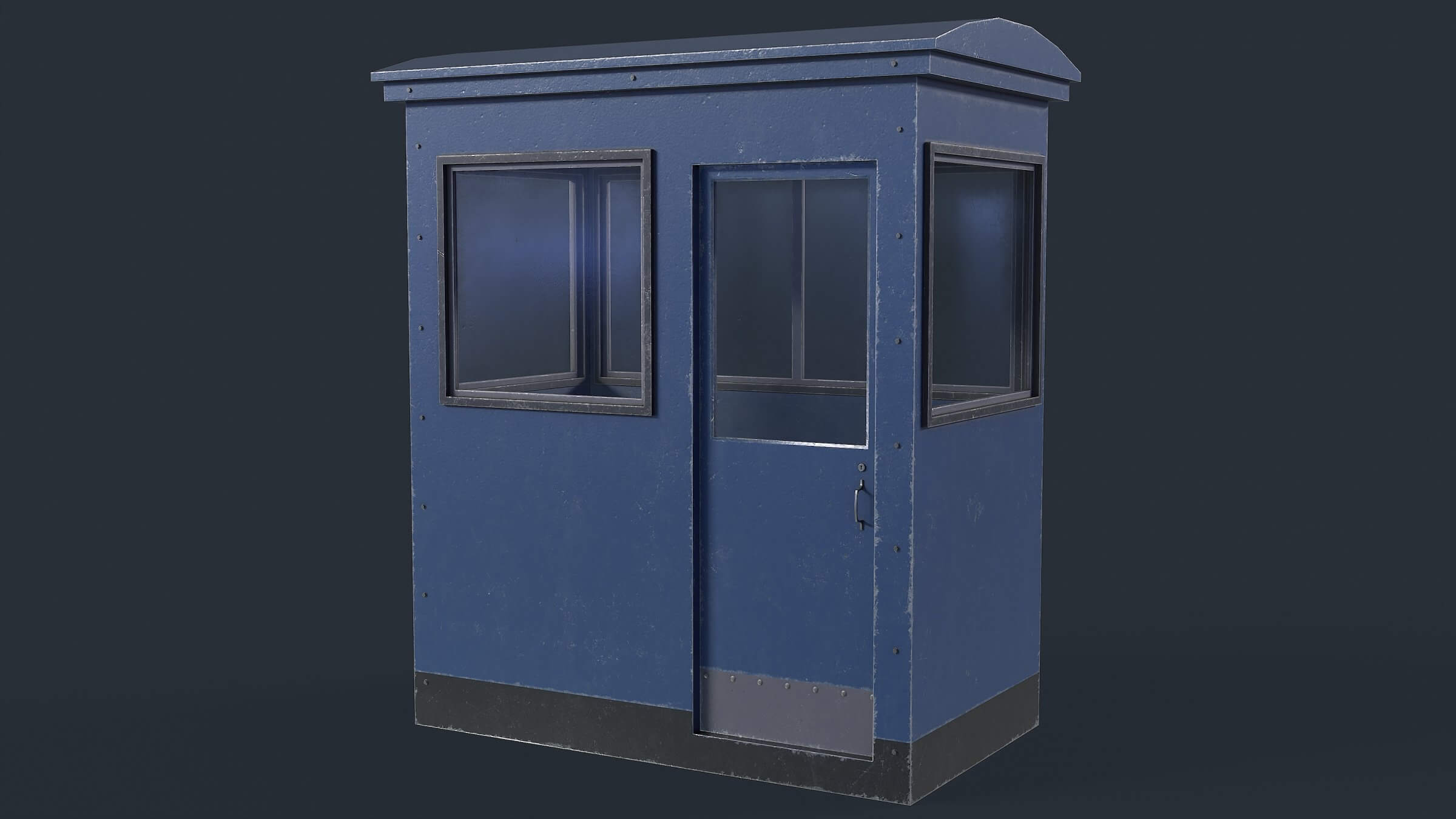 Checkpoint Security Booth - 3D Model by iQuon