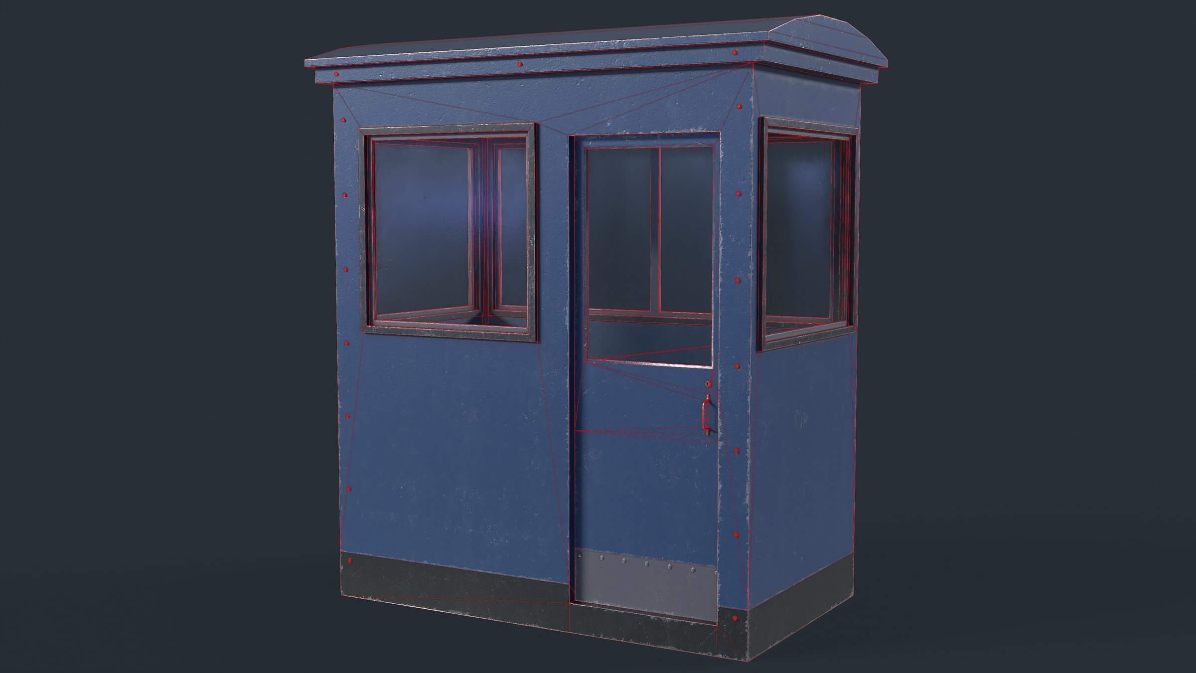Checkpoint Security Booth - 3D Model by iQuon
